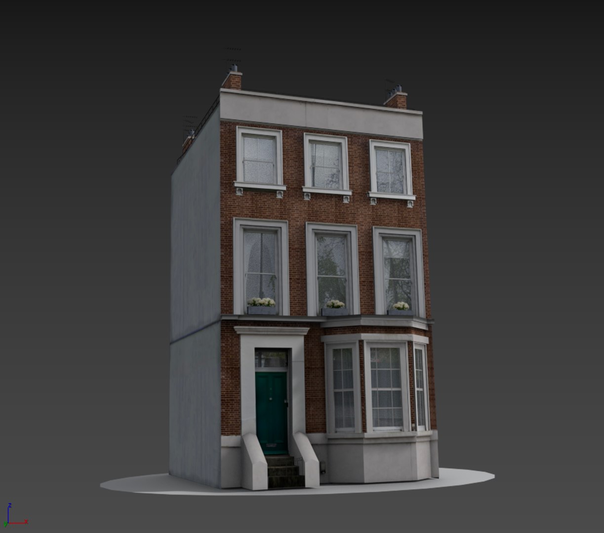 London Townhouse 03 3D Model - TurboSquid 1754804
