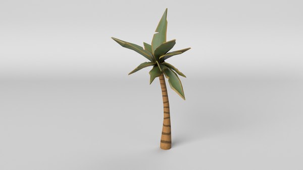 Palm tree stylized model - TurboSquid 1670357