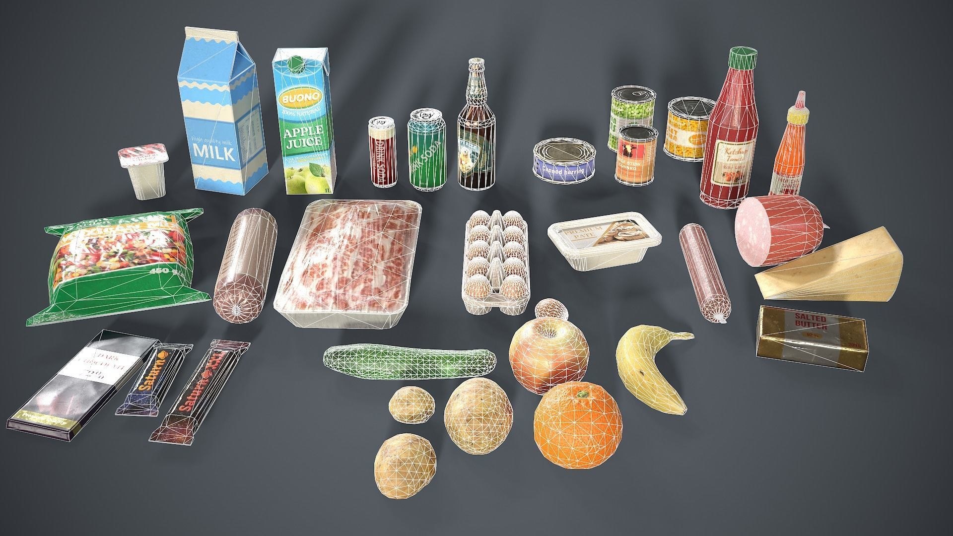 3D Miscellaneous Food Model - TurboSquid 2032845