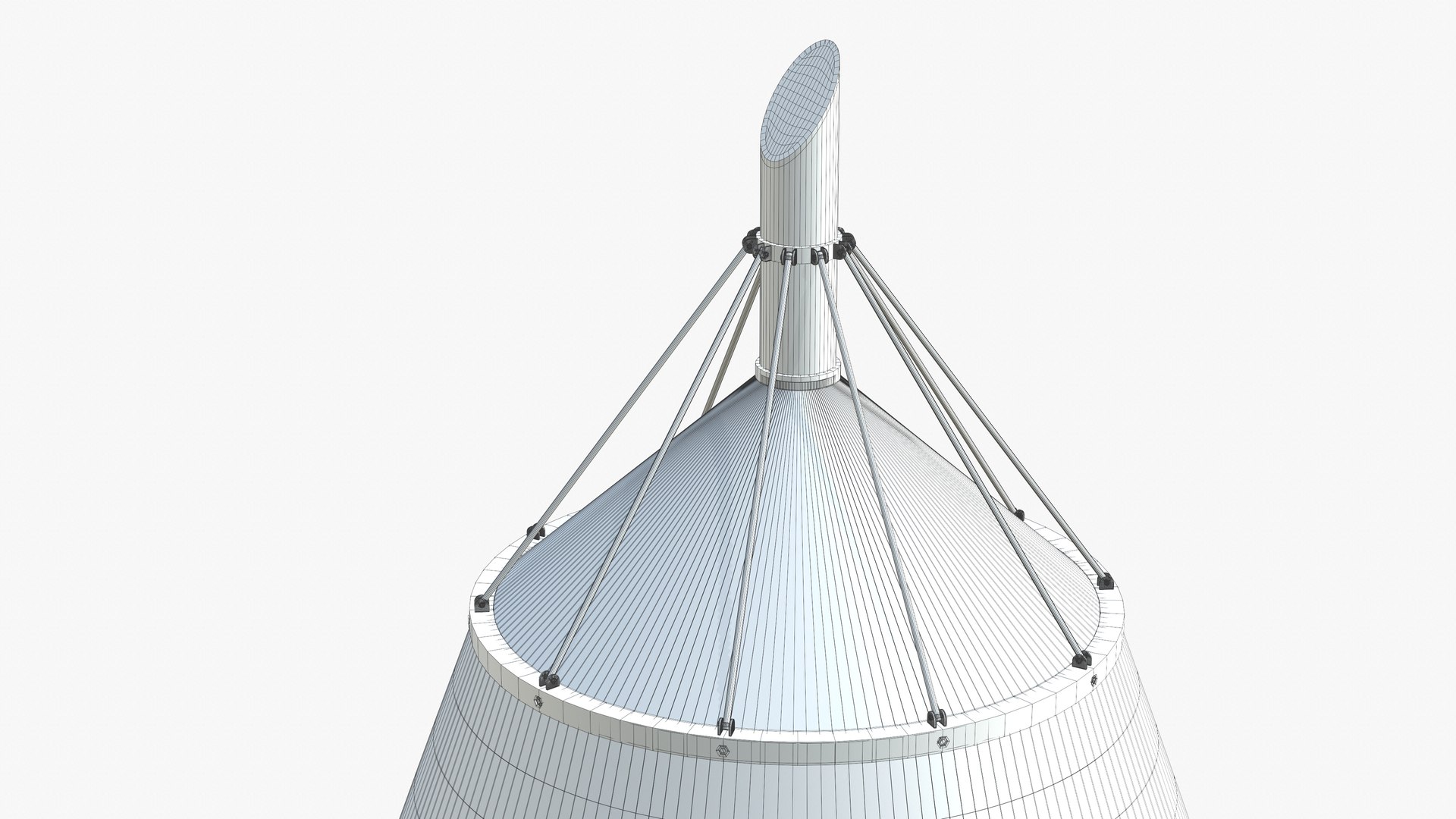 Tensile Structures Conical 3D model - TurboSquid 1825306