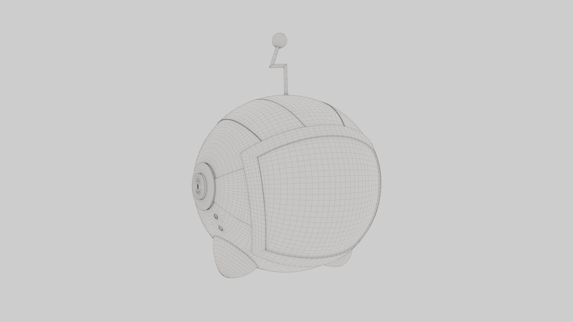 Character Cartoon Ball Robot 3d Turbosquid 2047338