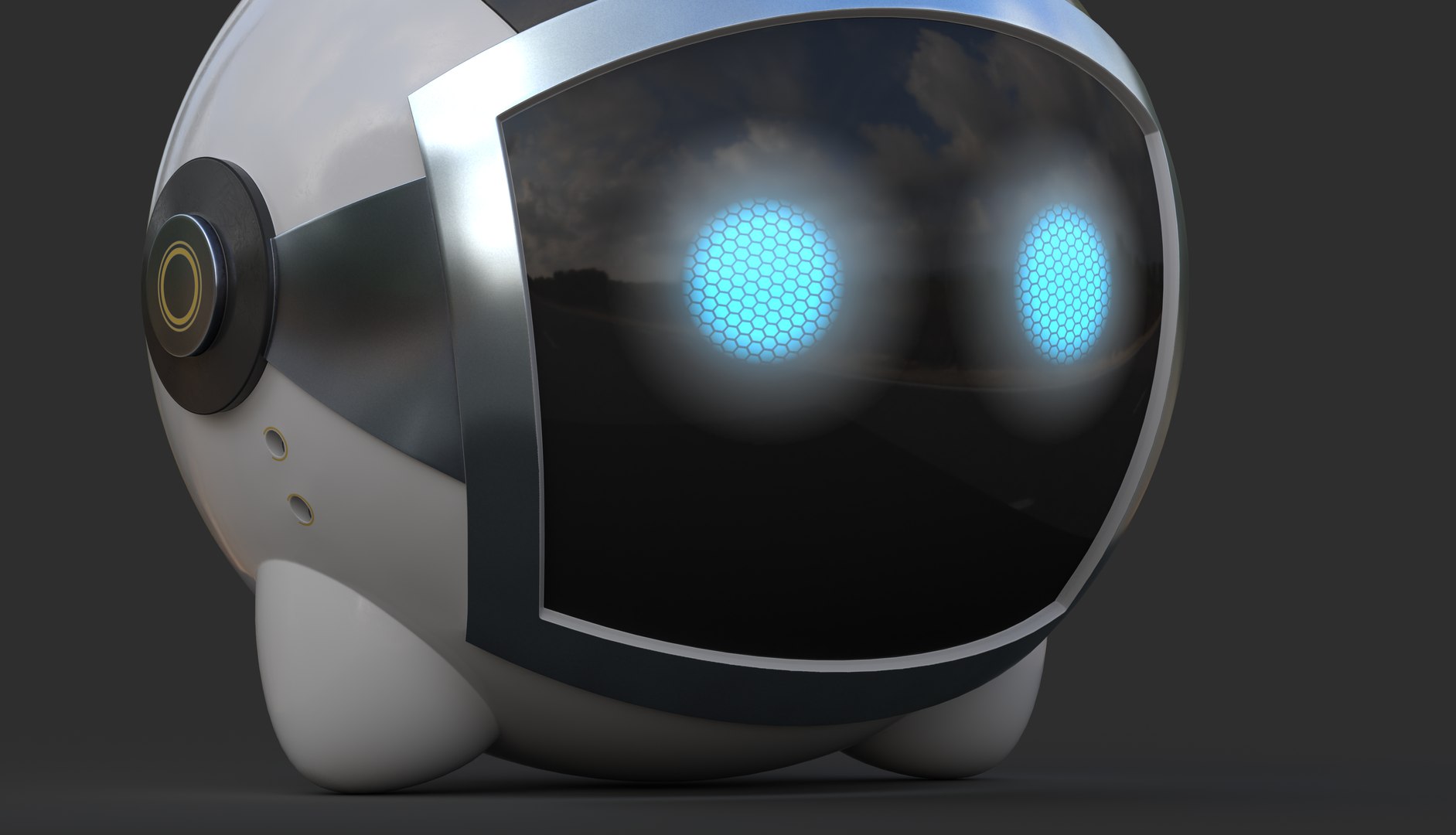 Character Cartoon Ball Robot 3D - TurboSquid 2047338