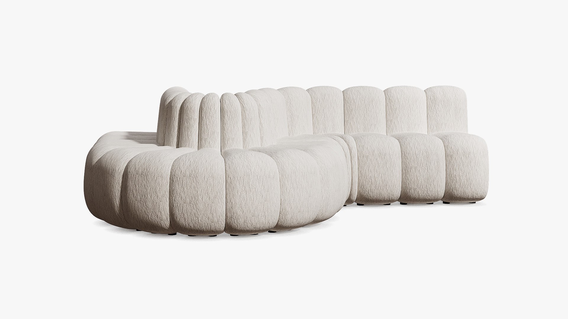 Modular Sofa Jagger Dining Boucle 3D - TurboSquid 2245425