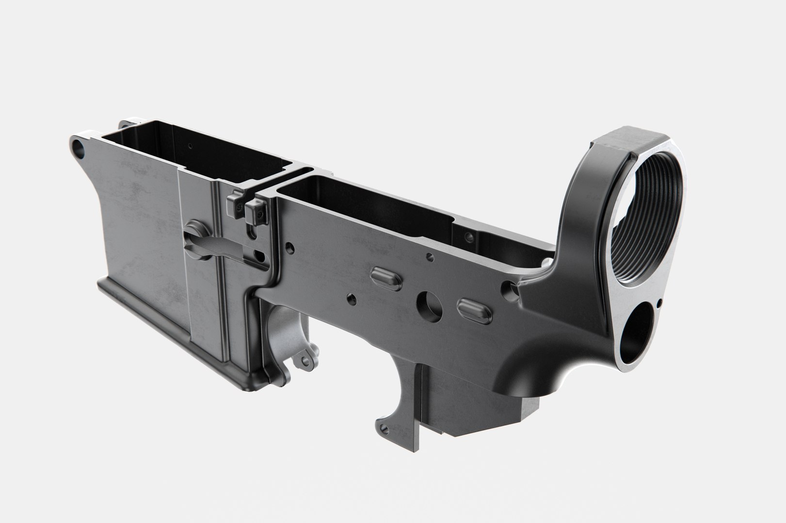 M4A1 - AR-15 - Receiver Lower - HIGHPOLY - NATO 3D Model 3D Model ...