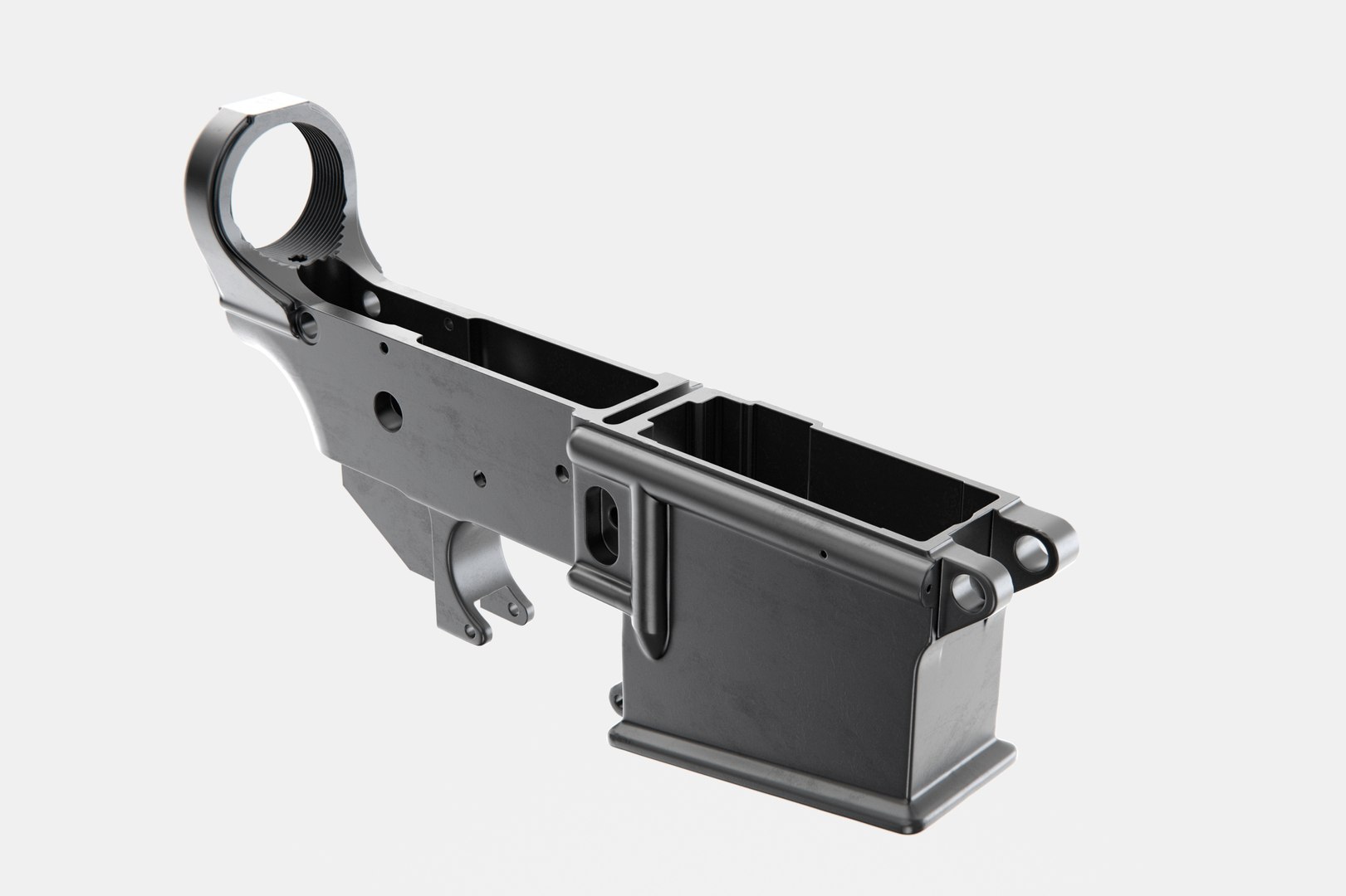 M4A1 - AR-15 - Receiver Lower - HIGHPOLY - NATO 3D Model 3D Model ...