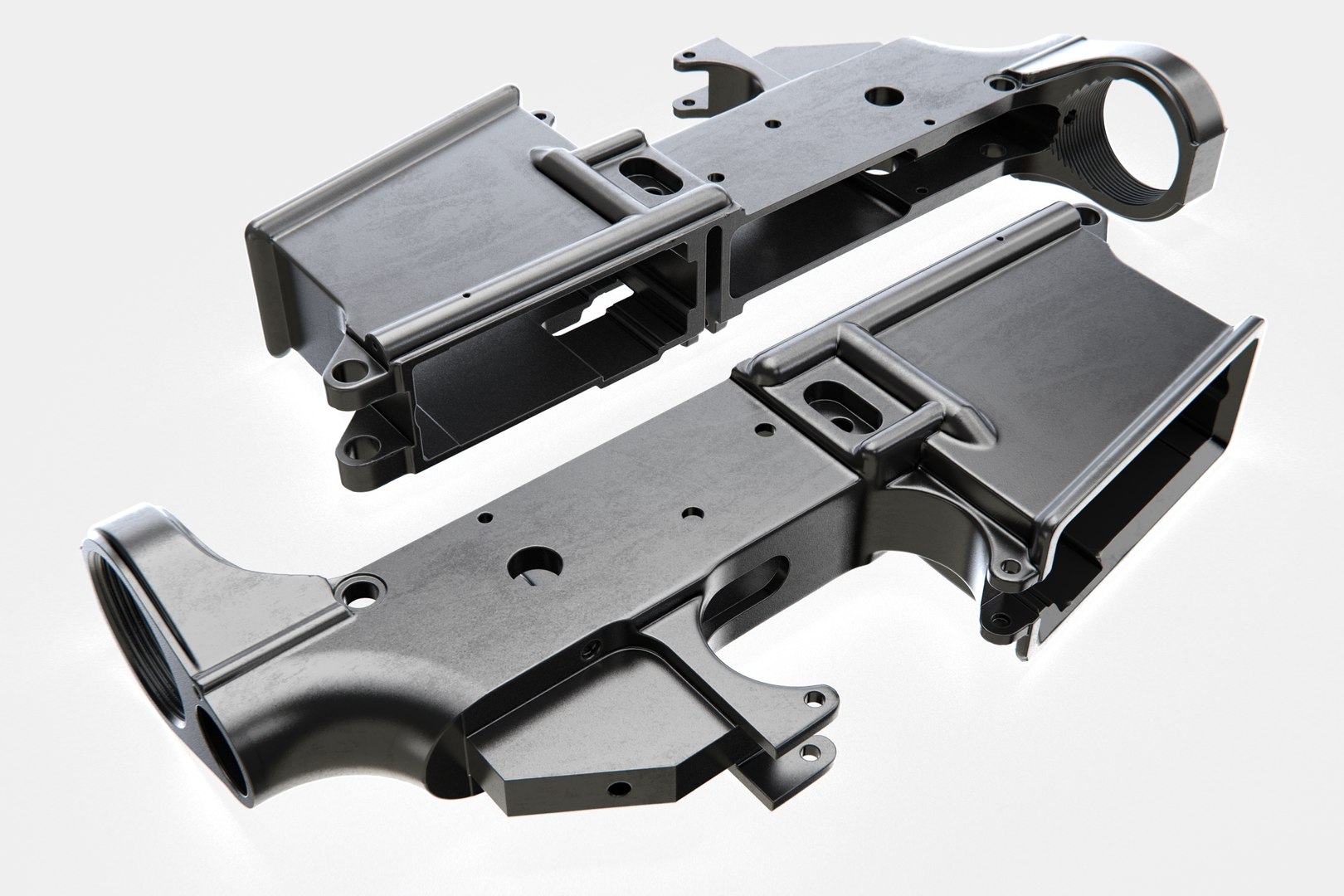 M4A1 - AR-15 - Receiver Lower - HIGHPOLY - NATO 3D Model 3D Model ...