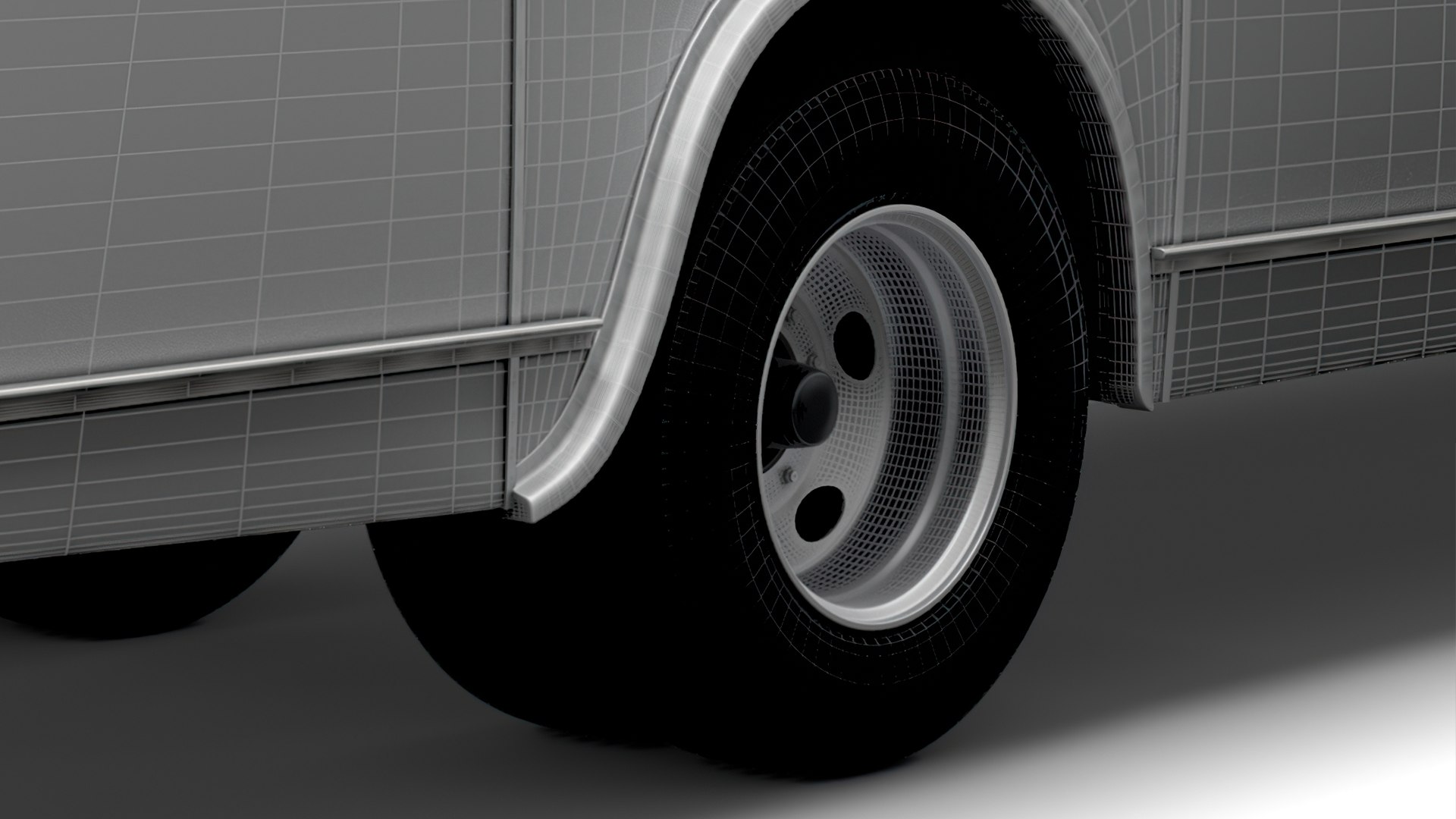 Generic Old Bus Wheel 3D - TurboSquid 2009506