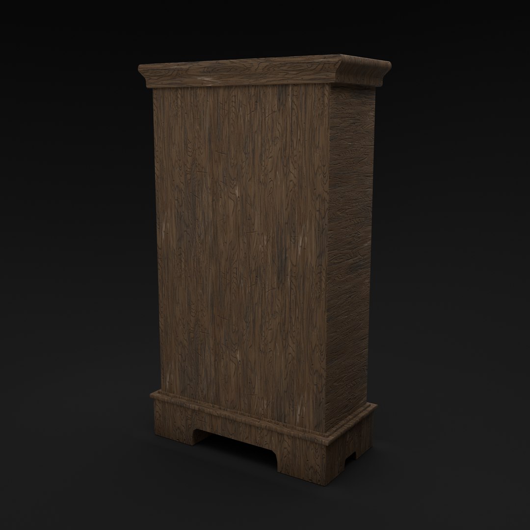 Free Game Ready Bookcase 3D Model - TurboSquid 2494209