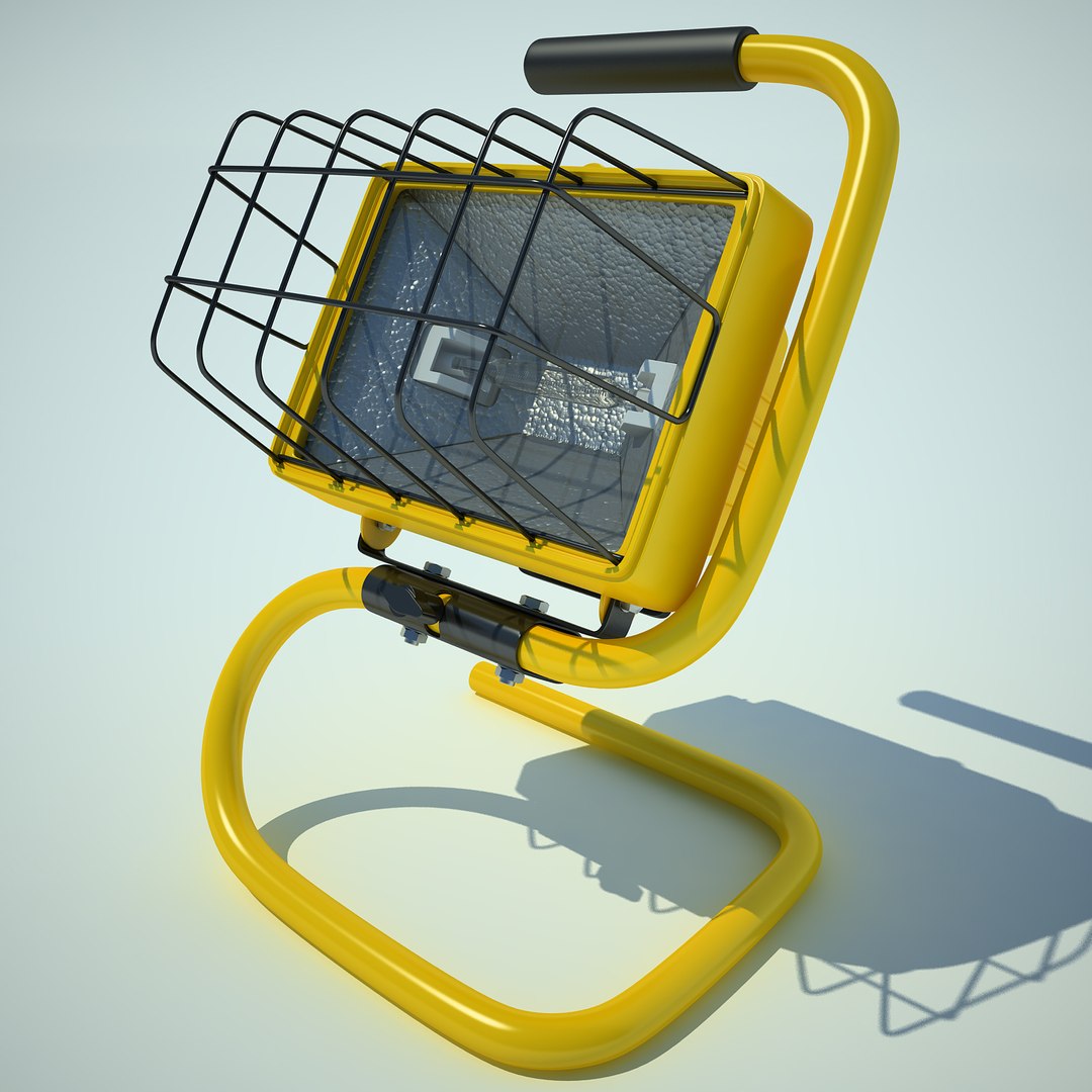 3d Halogen Work Light Model