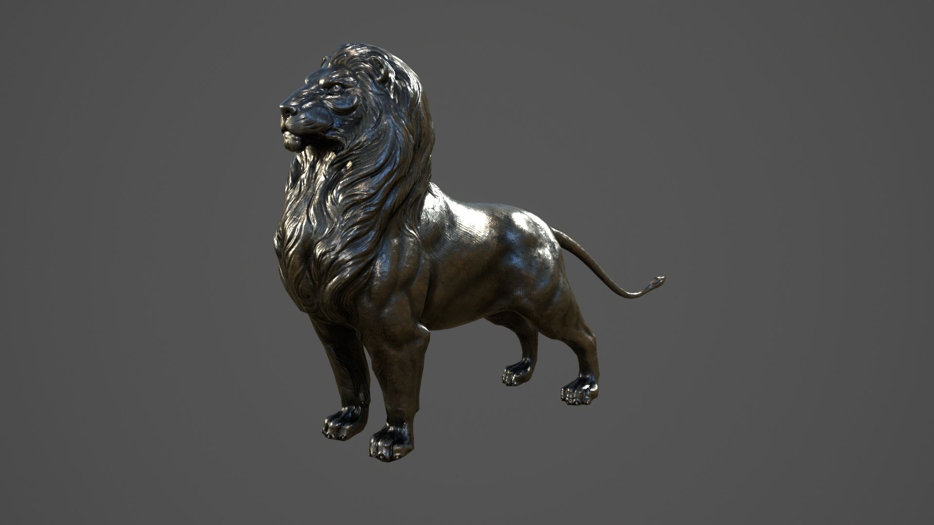 Lions Statues 3D Model - TurboSquid 2342219