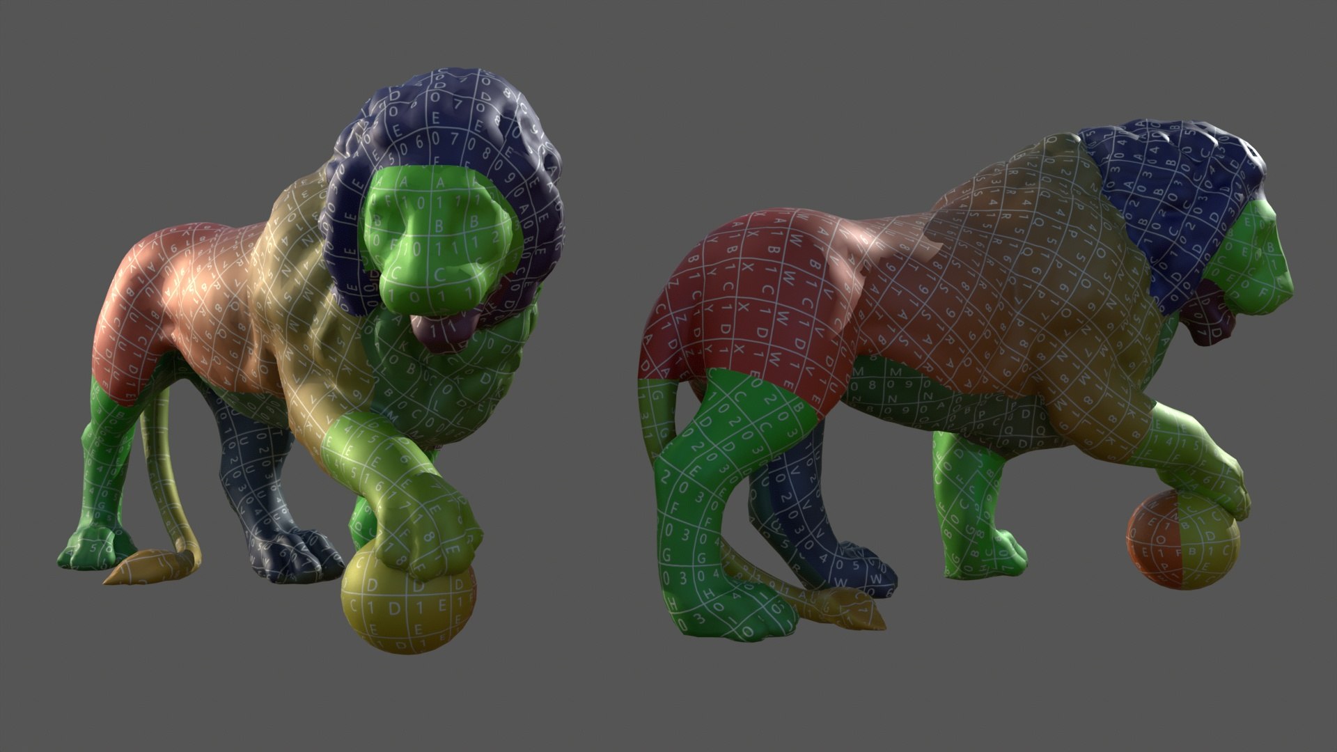 Lions Statues 3D Model - TurboSquid 2342219