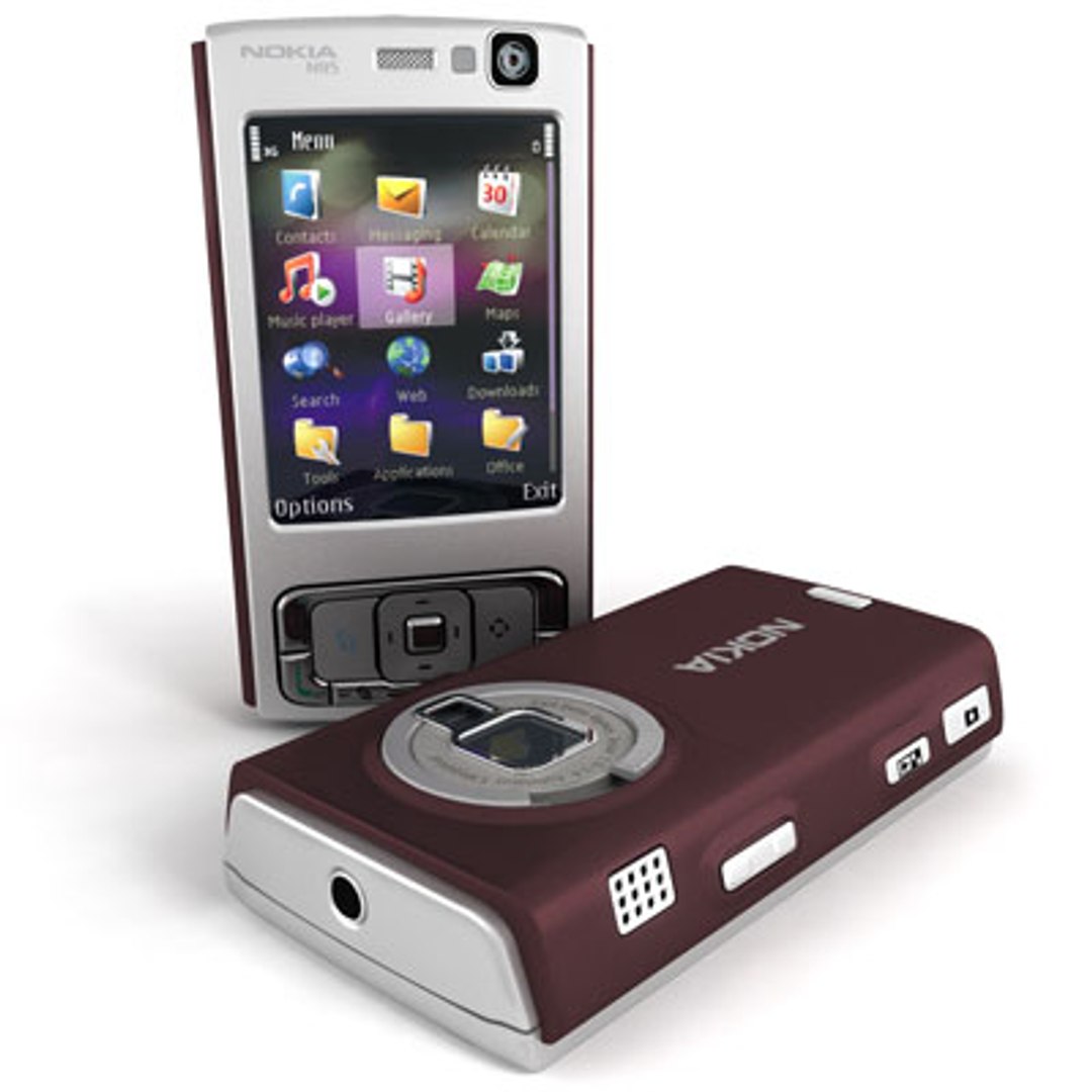 3d model nokia n95 mobile phone