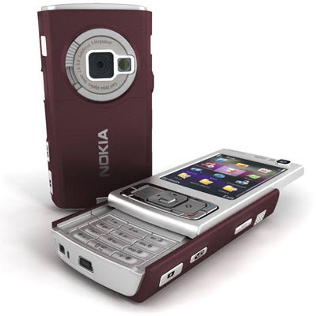 3d model nokia n95 mobile phone