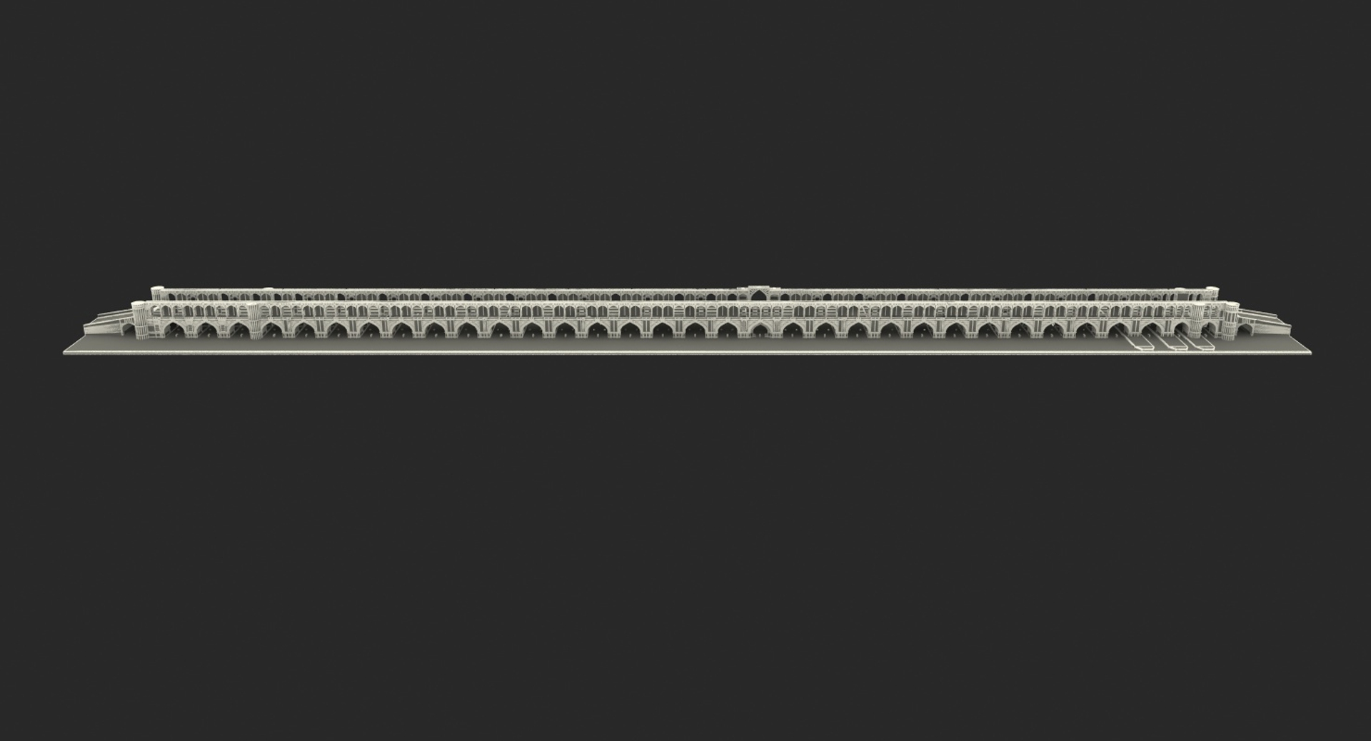 Si-o-seh Pol Bridge 33 3d Model