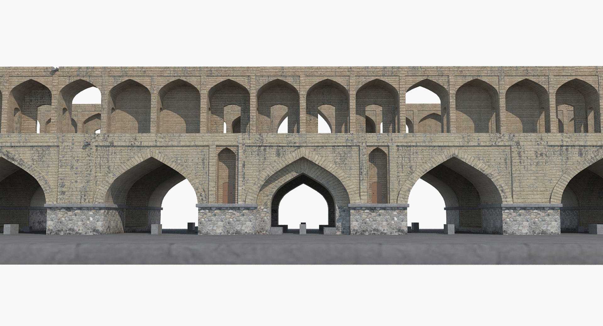 Si-o-seh Pol Bridge 33 3d Model