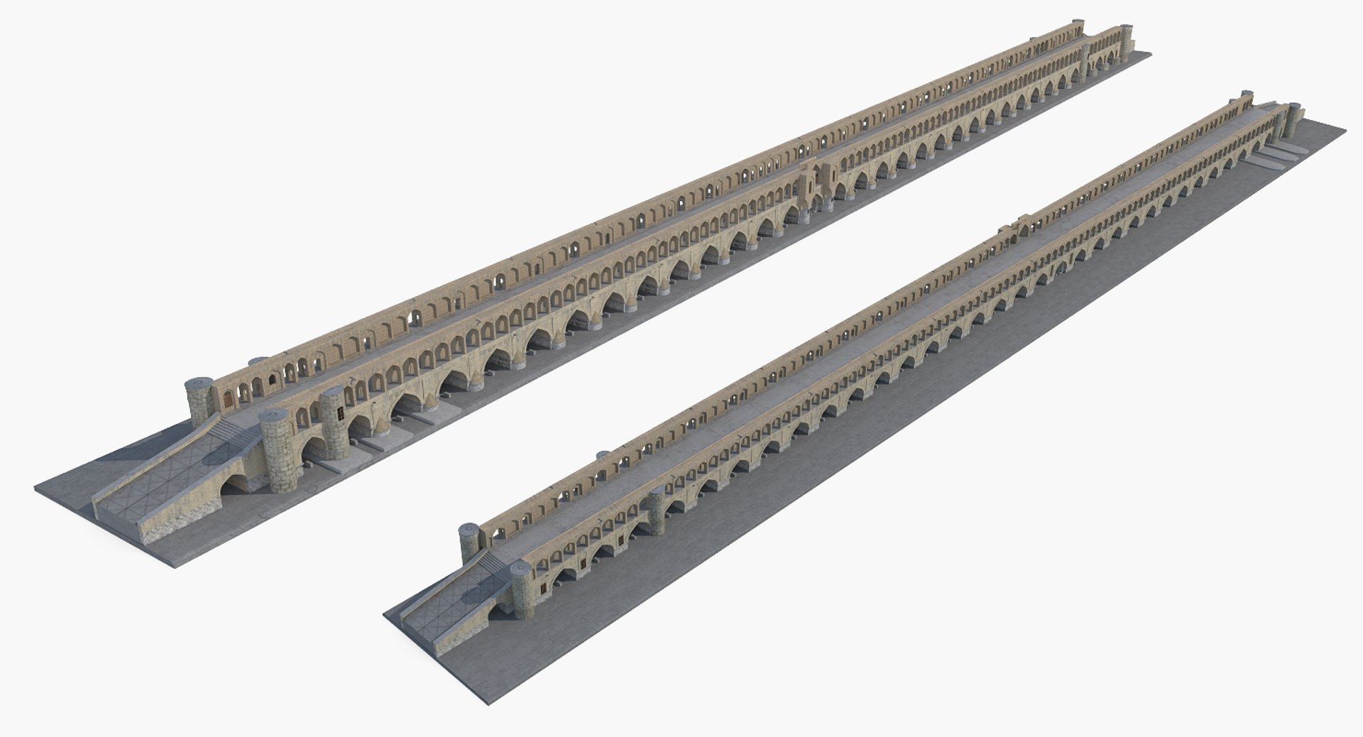 Si-o-seh Pol Bridge 33 3d Model