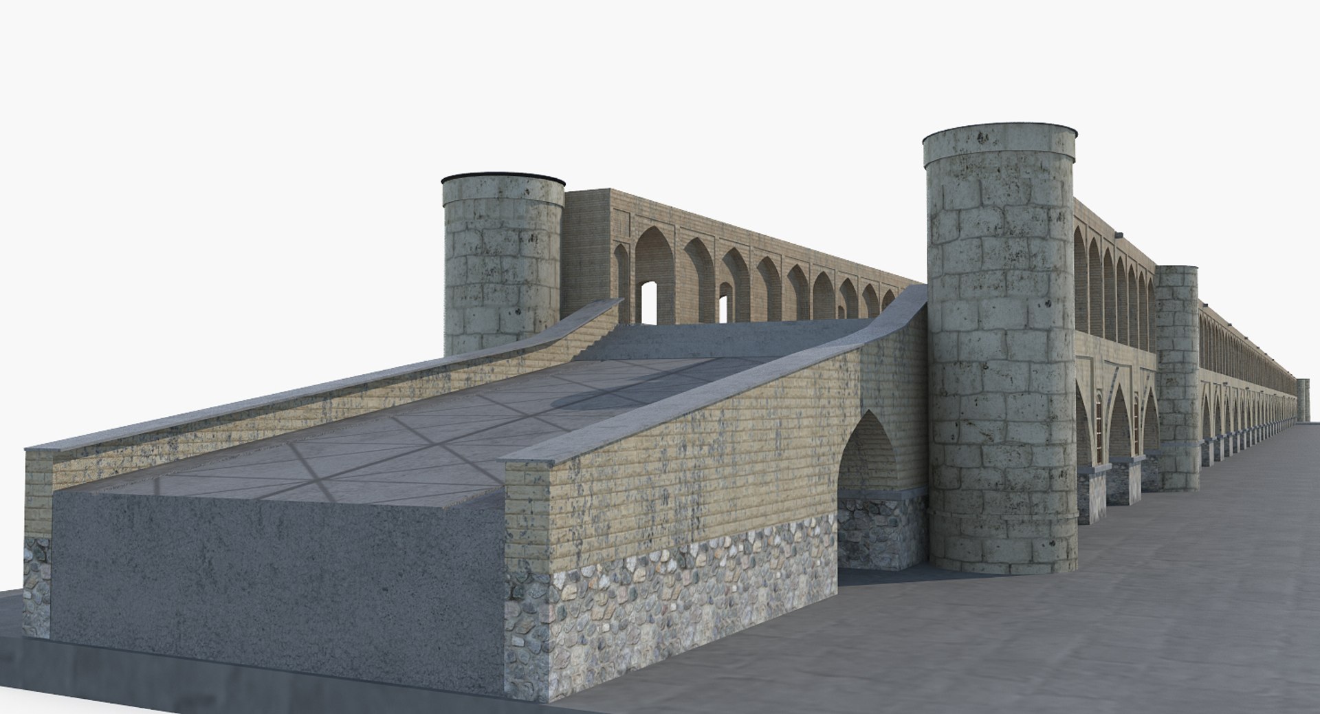 Si-o-seh Pol Bridge 33 3d Model