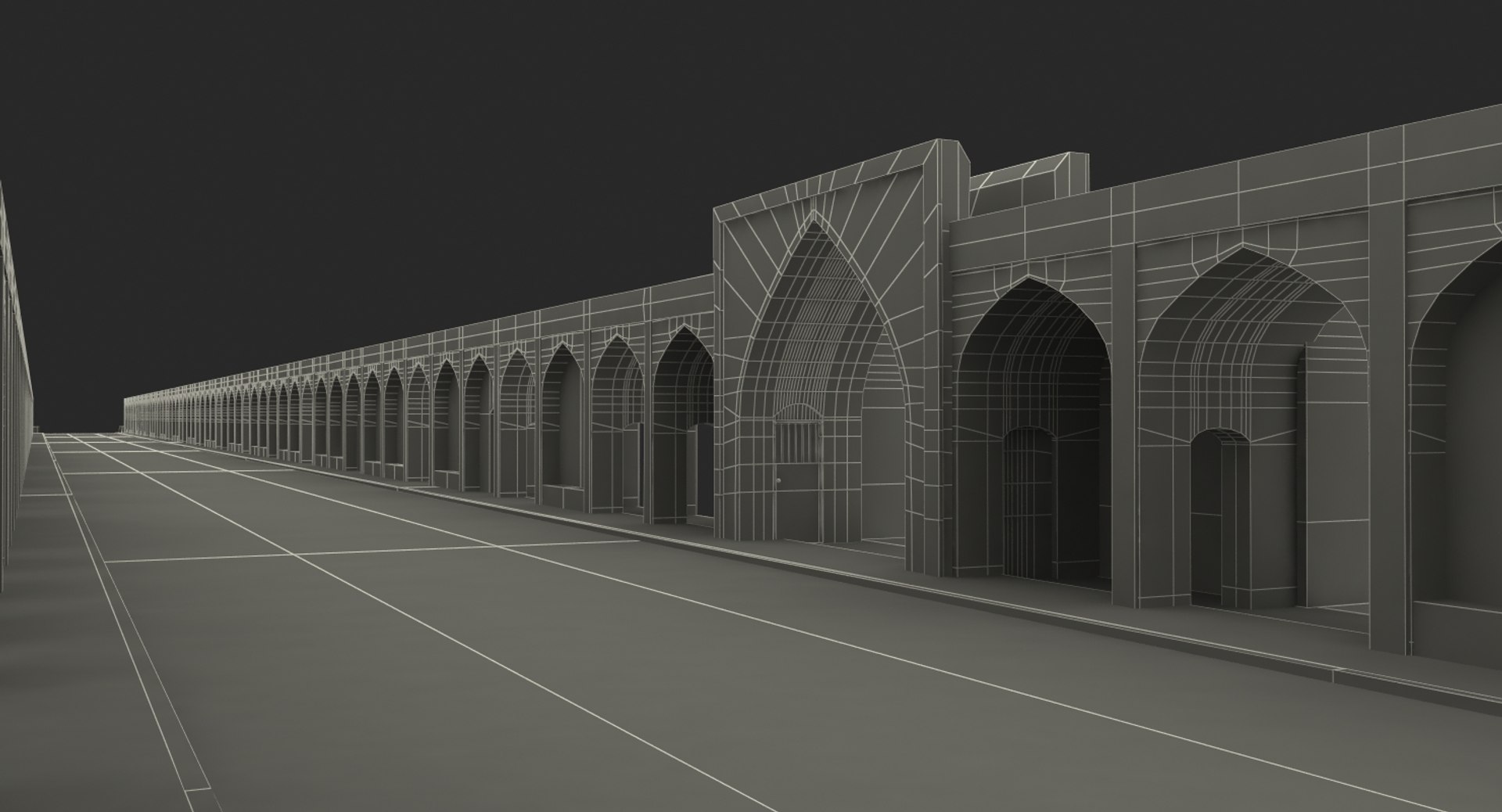 Si-o-seh Pol Bridge 33 3d Model