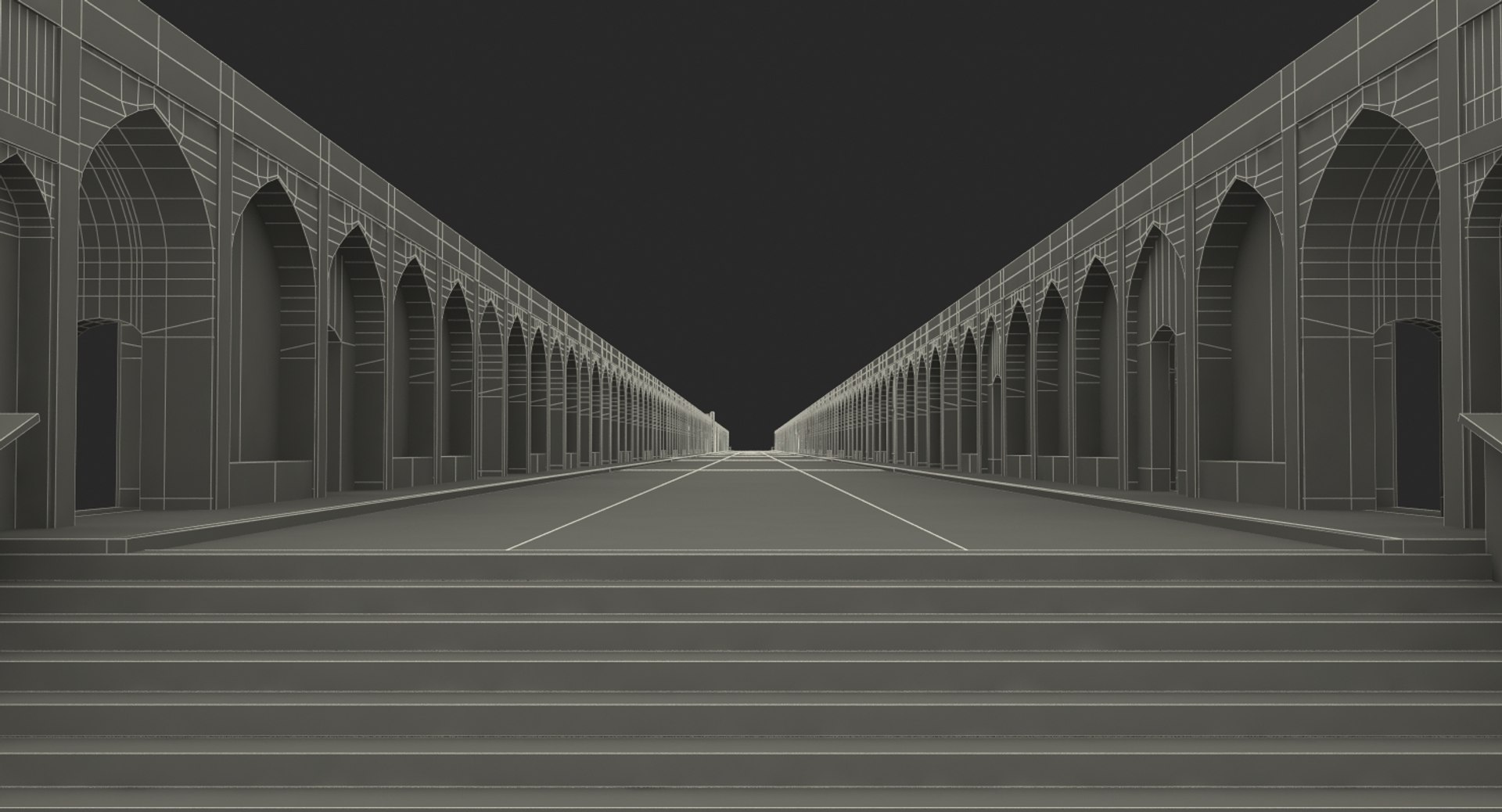 Si-o-seh Pol Bridge 33 3d Model