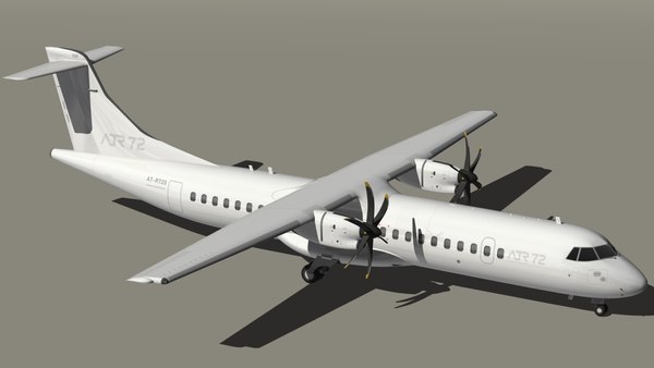 ATR 72 White Livery 3D model - TurboSquid 1834249
