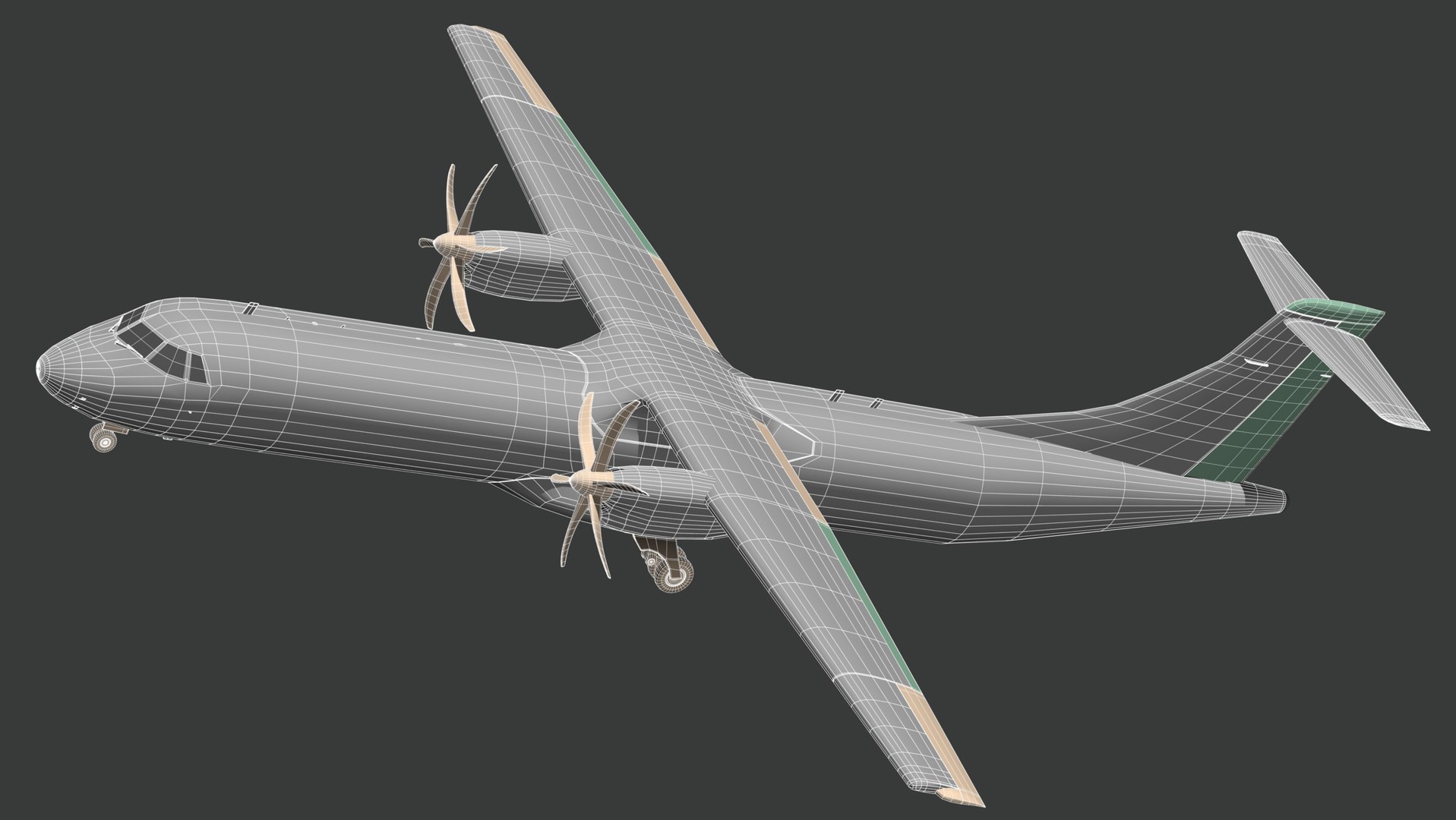 ATR 72 White Livery 3D Model - TurboSquid 1834249