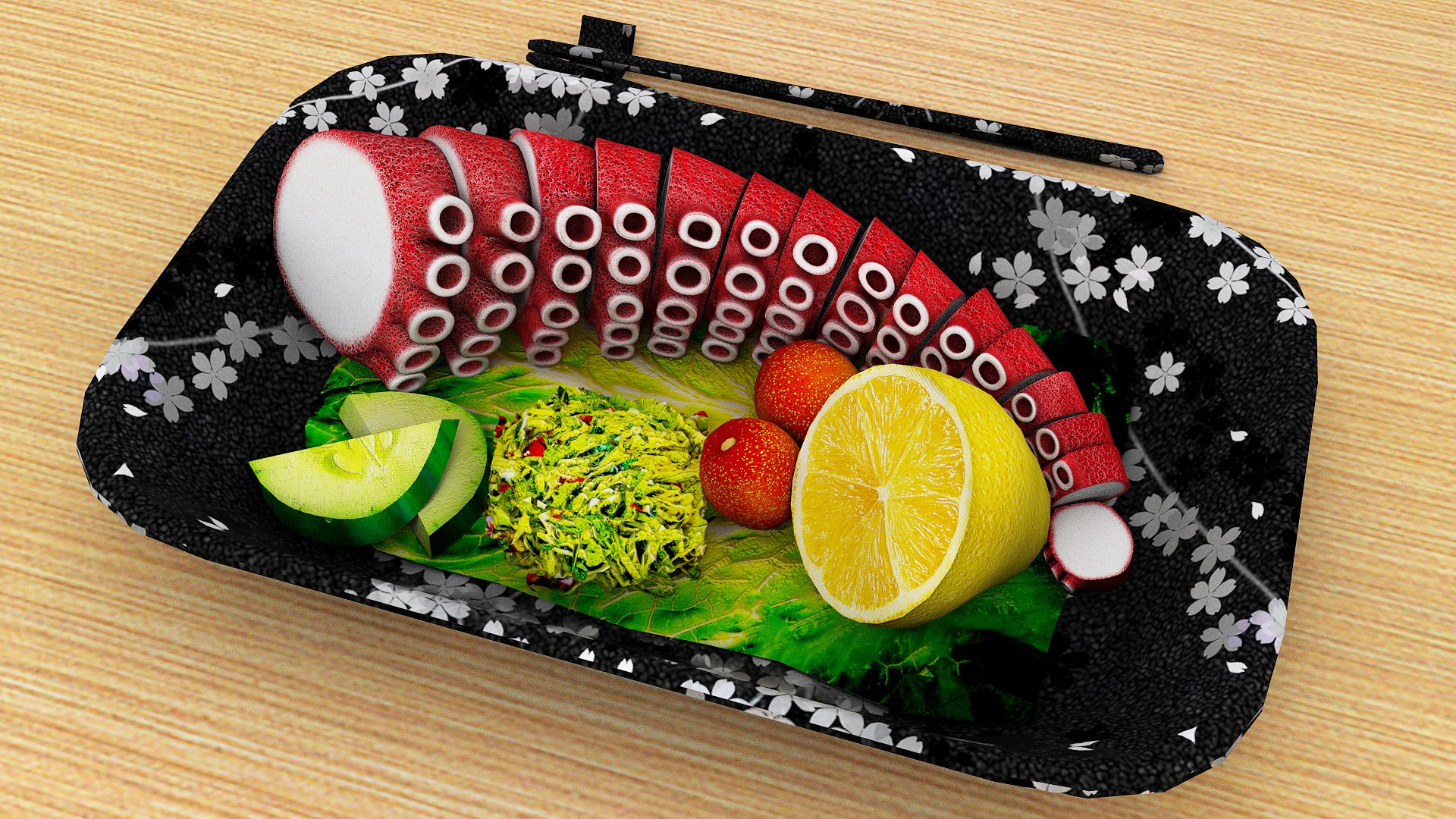 Octopus Sashimi 3D Model - TurboSquid 1794118