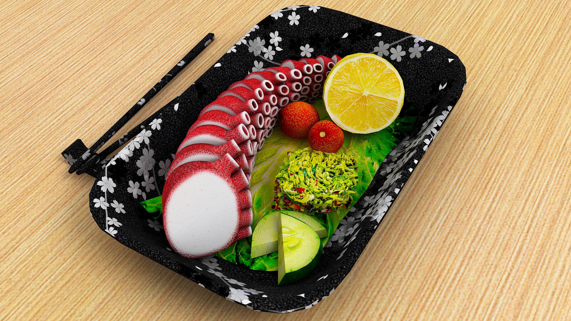 Octopus Sashimi 3D Model - TurboSquid 1794118
