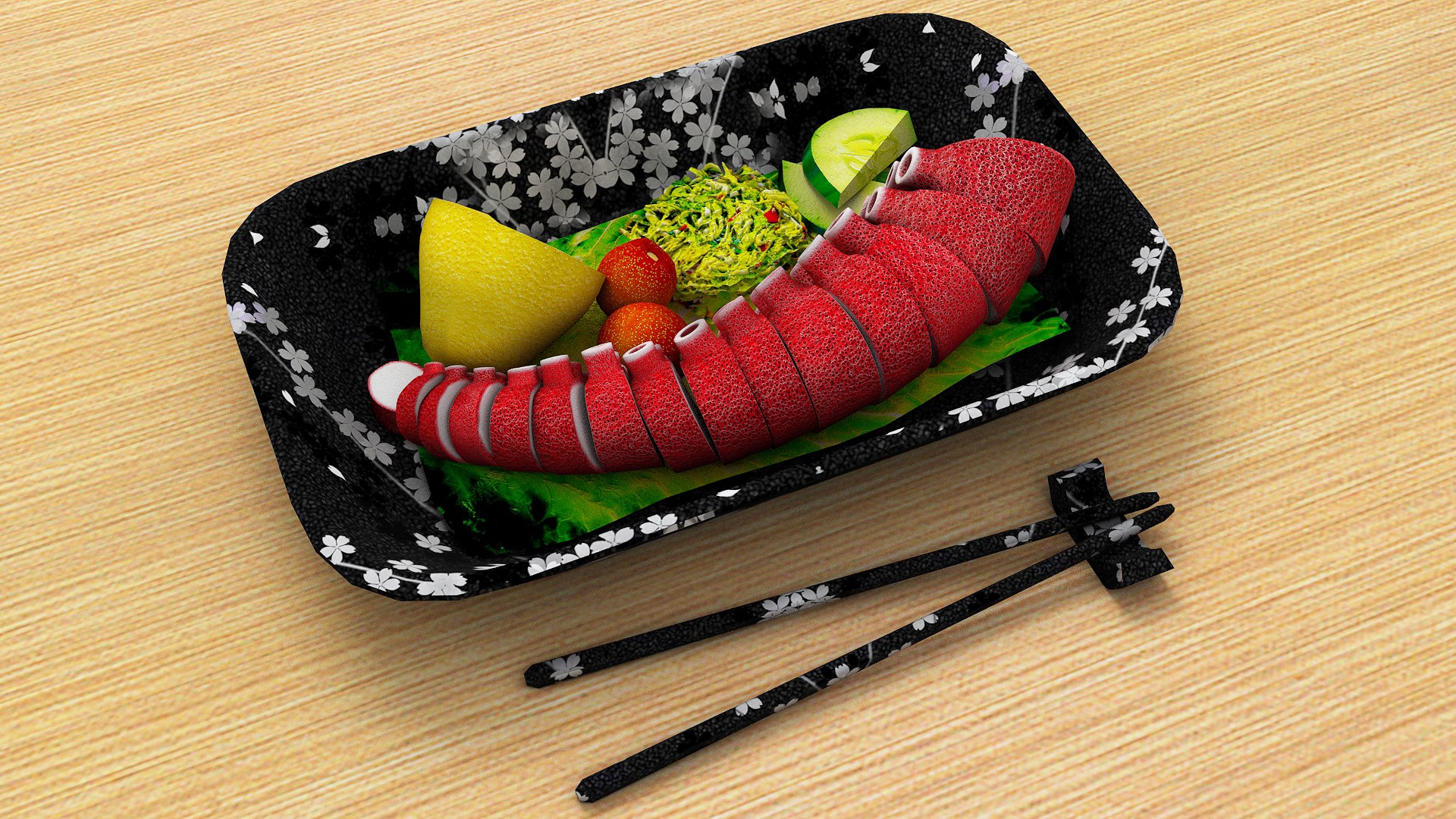 Octopus Sashimi 3D Model - TurboSquid 1794118