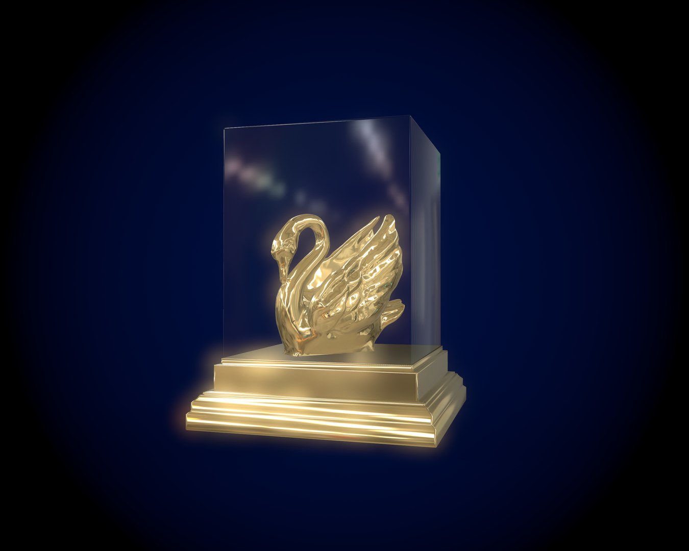 Gold Swan 3D Model - TurboSquid 1989690