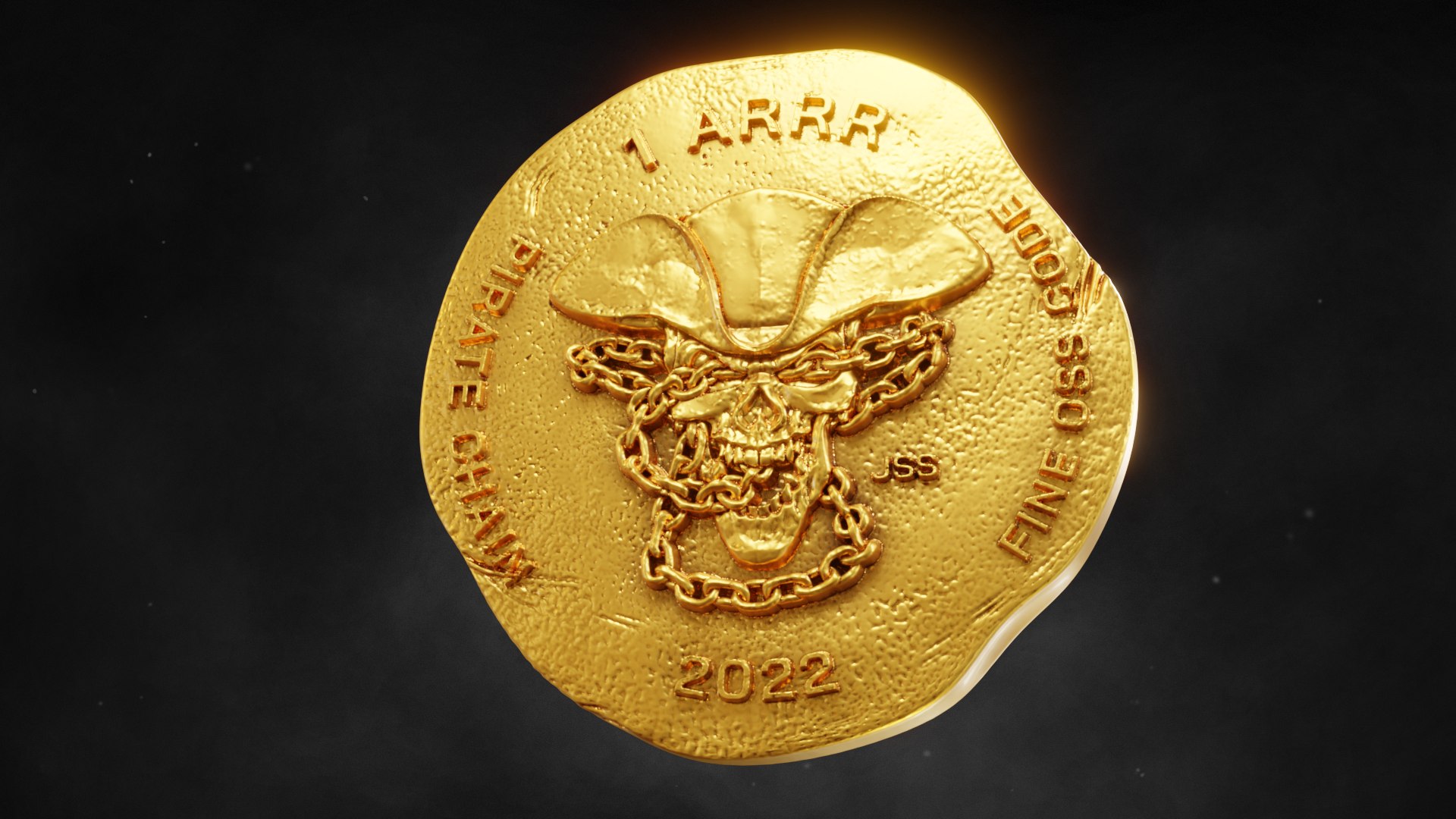Free 3D Pirate Chain Coin ARRR Model - TurboSquid 1876405