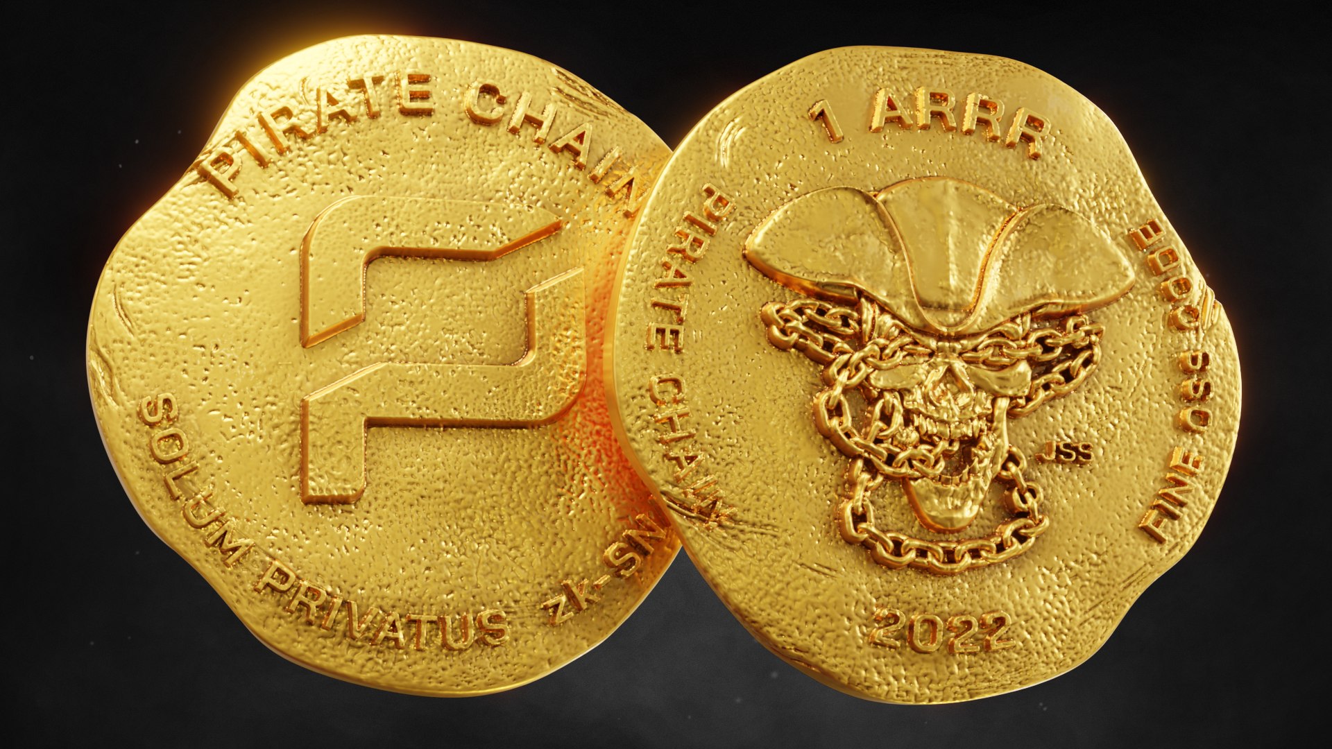 Free 3D Pirate Chain Coin ARRR Model - TurboSquid 1876405