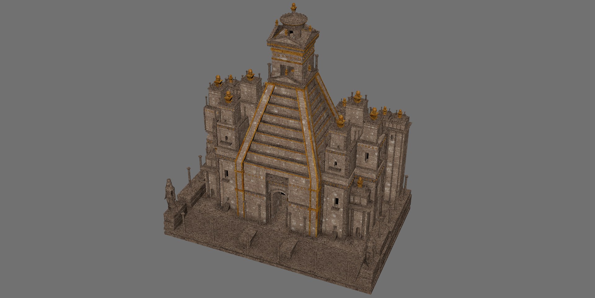 Fantasy Pyramid Temple 3D Model - TurboSquid 2239667