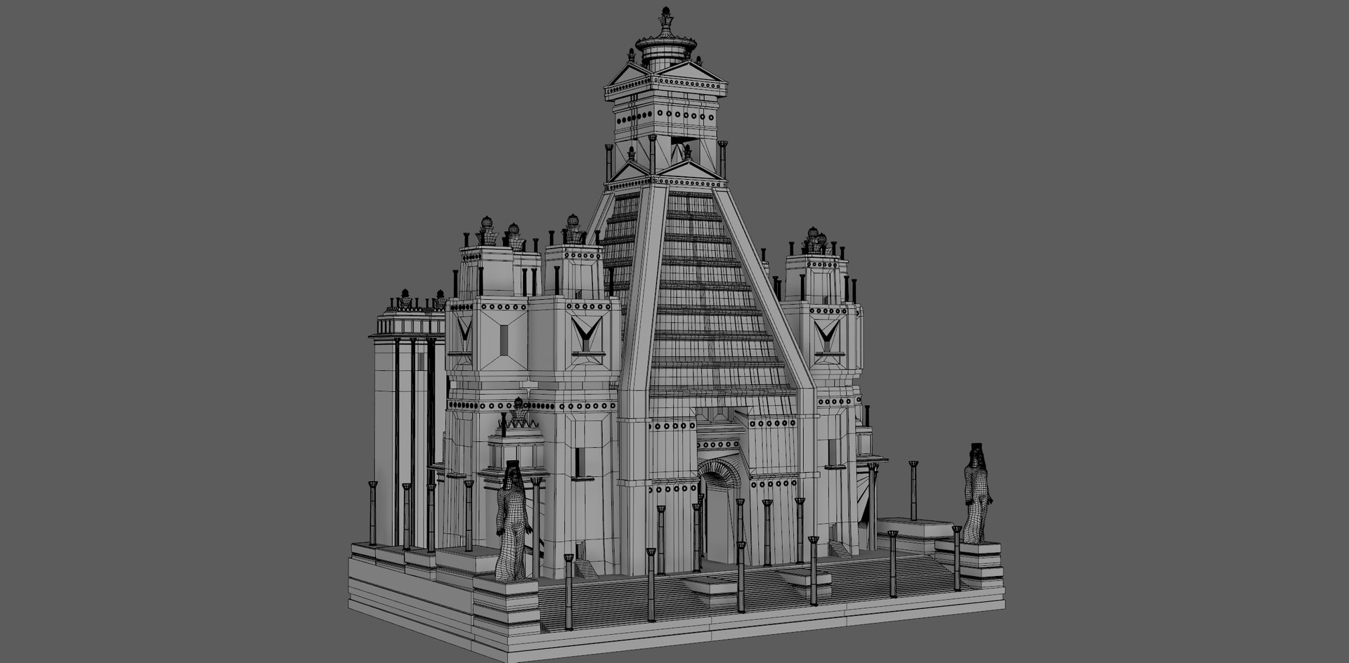 Fantasy Pyramid Temple 3D Model - TurboSquid 2239667