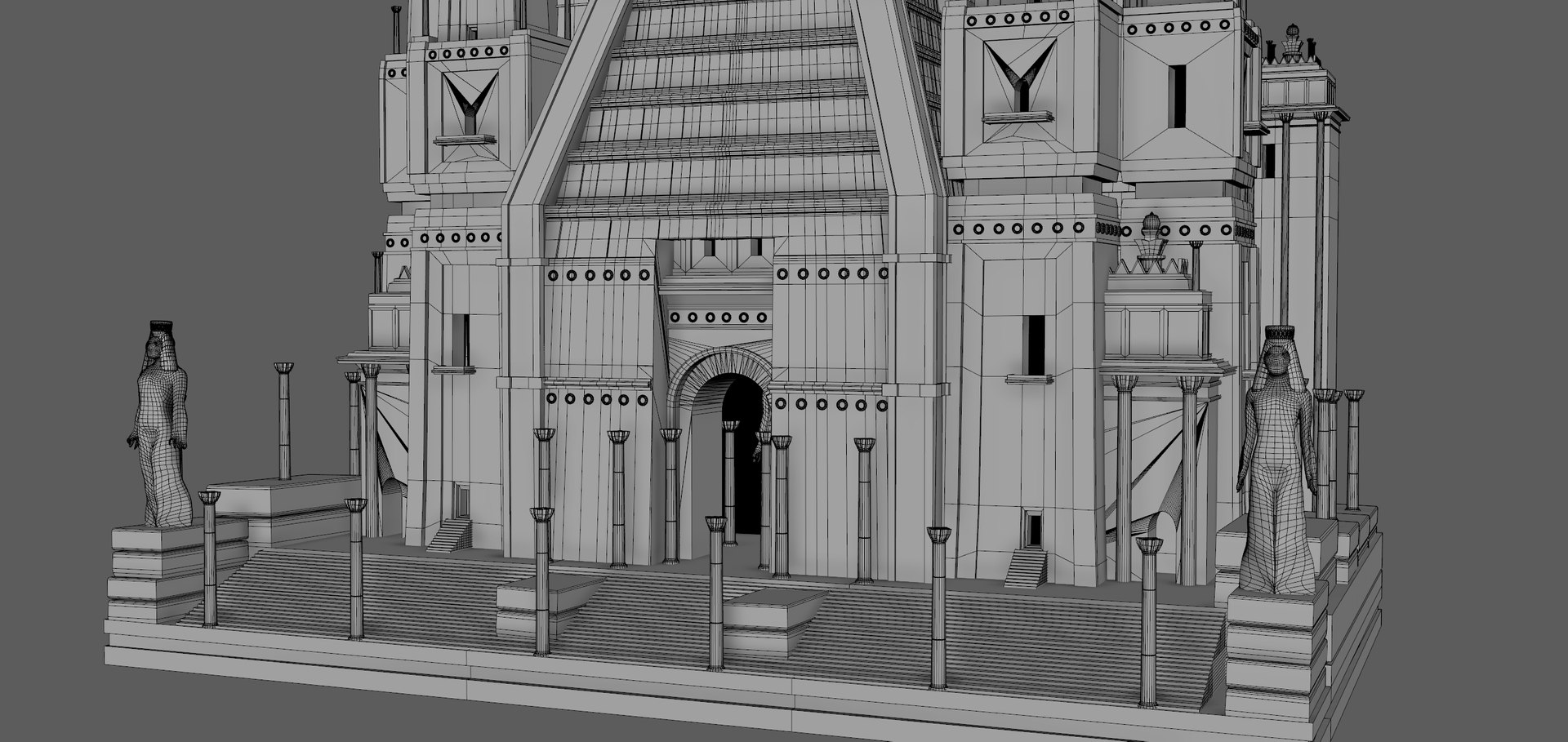 Fantasy Pyramid Temple 3D Model - TurboSquid 2239667