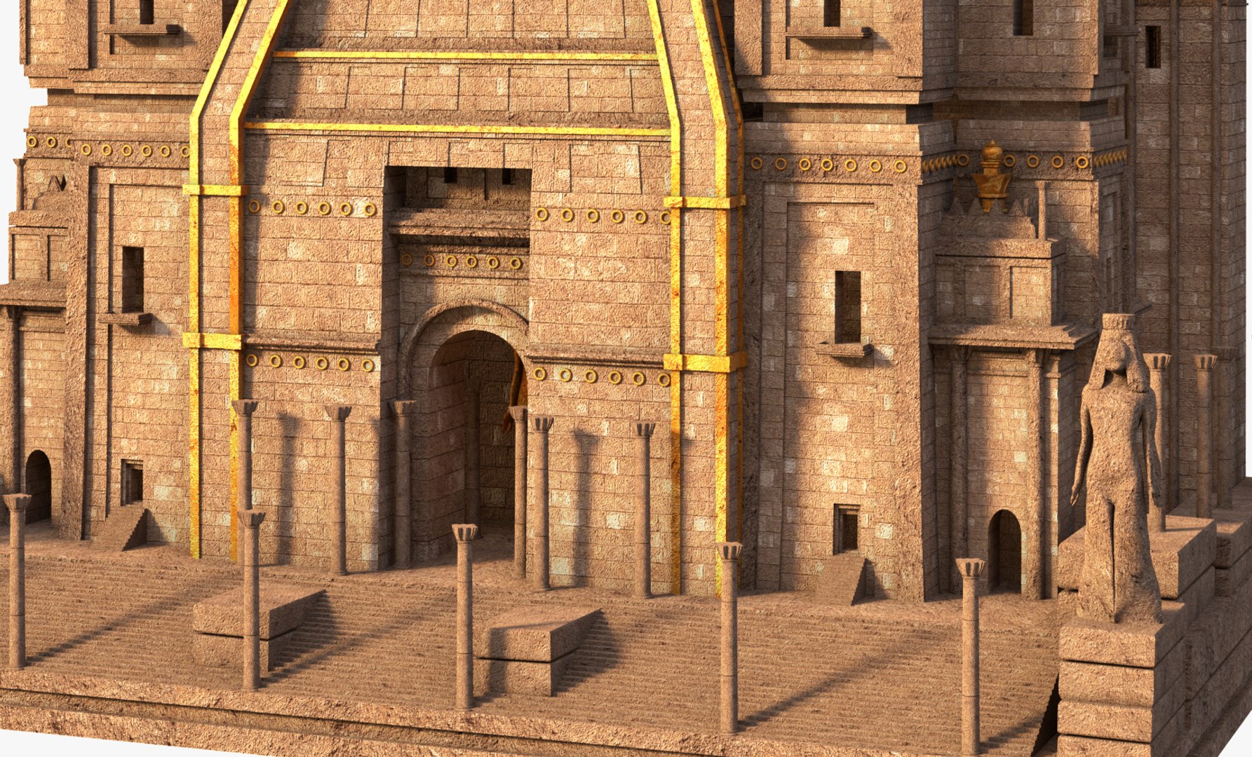 Fantasy Pyramid Temple 3D Model - TurboSquid 2239667