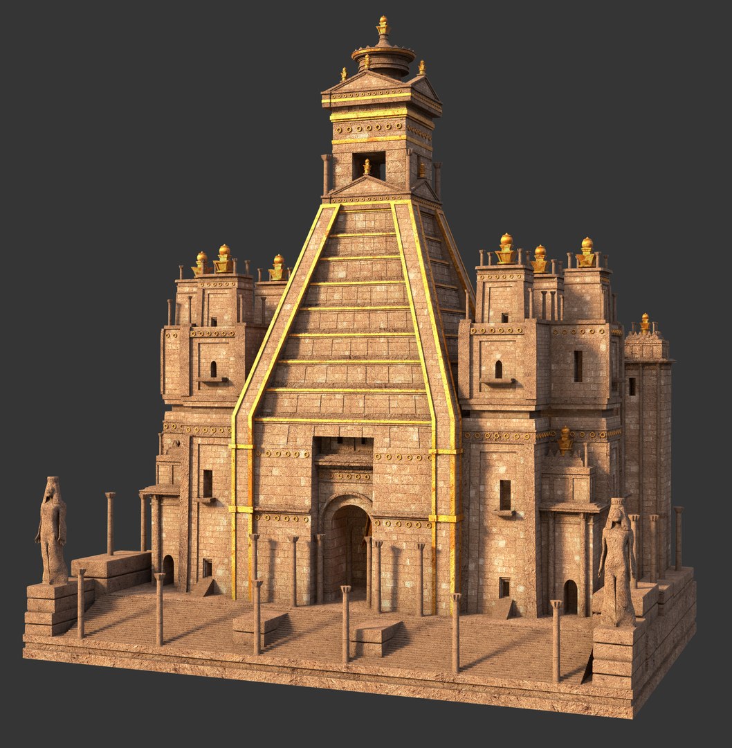 Fantasy Pyramid Temple 3D Model - TurboSquid 2239667