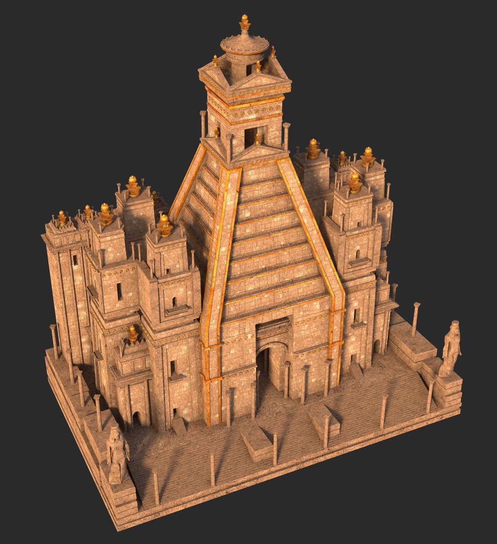 Fantasy Pyramid Temple 3D Model - TurboSquid 2239667