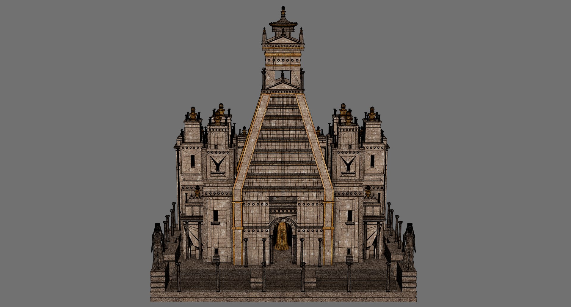 Fantasy Pyramid Temple 3D Model - TurboSquid 2239667