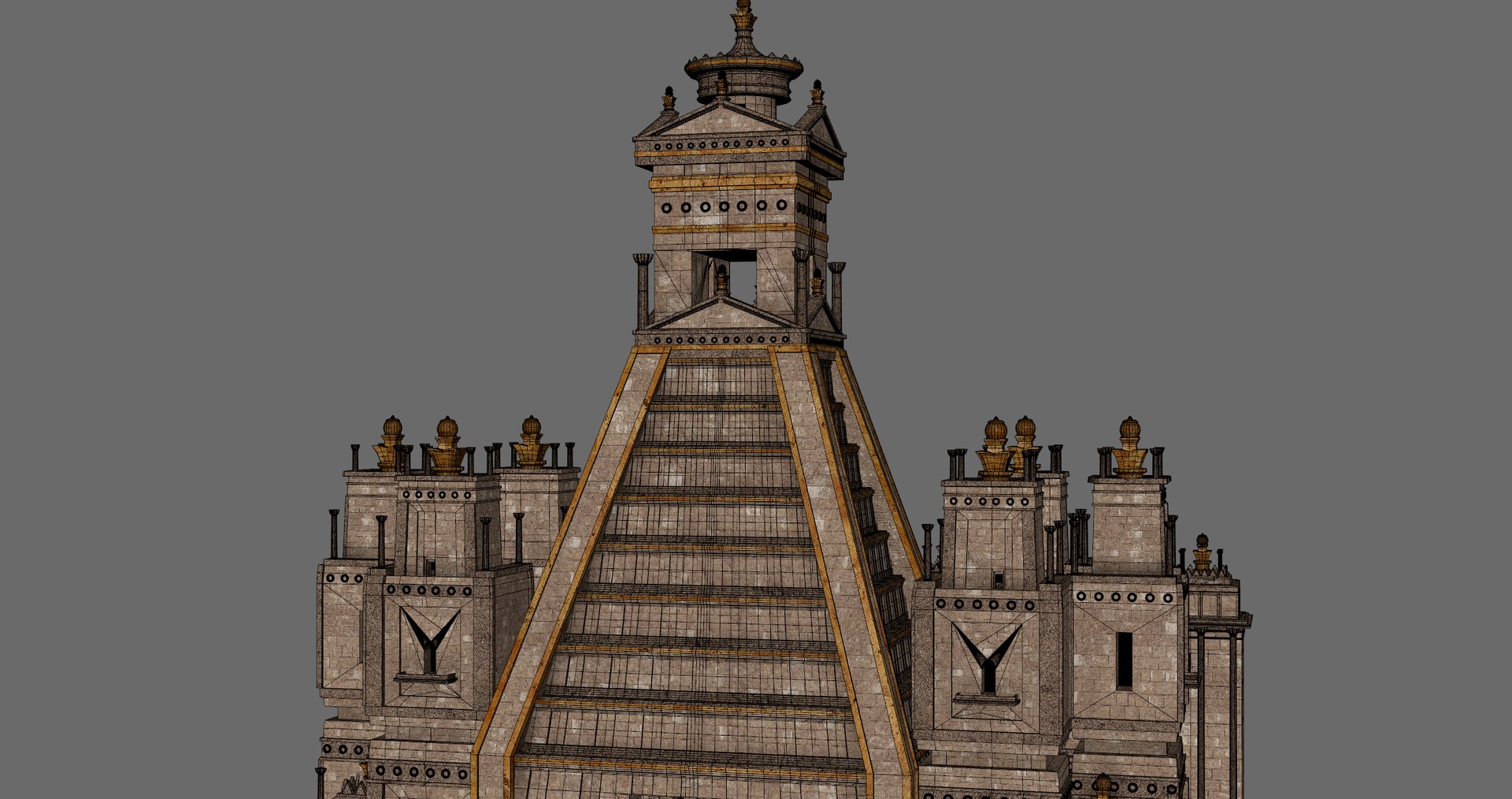 Fantasy Pyramid Temple 3D Model - TurboSquid 2239667