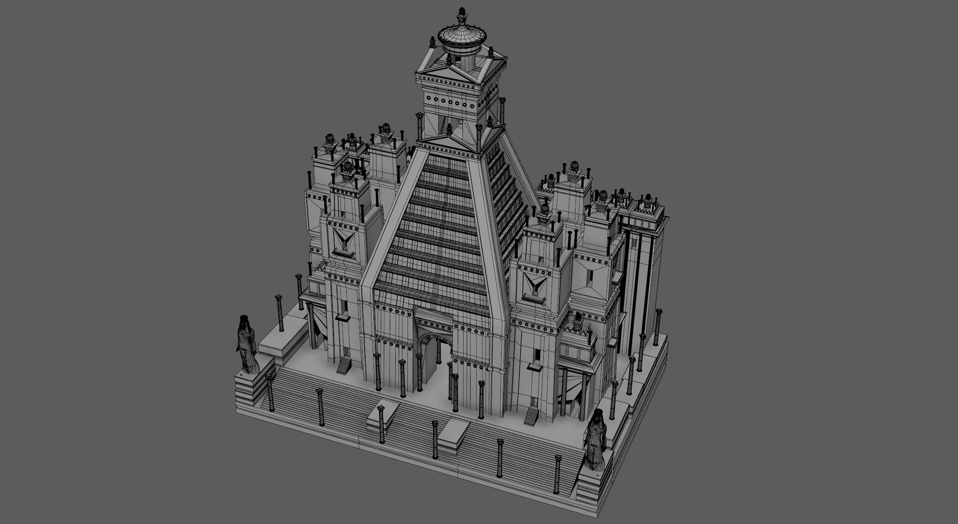 Fantasy Pyramid Temple 3D Model - TurboSquid 2239667
