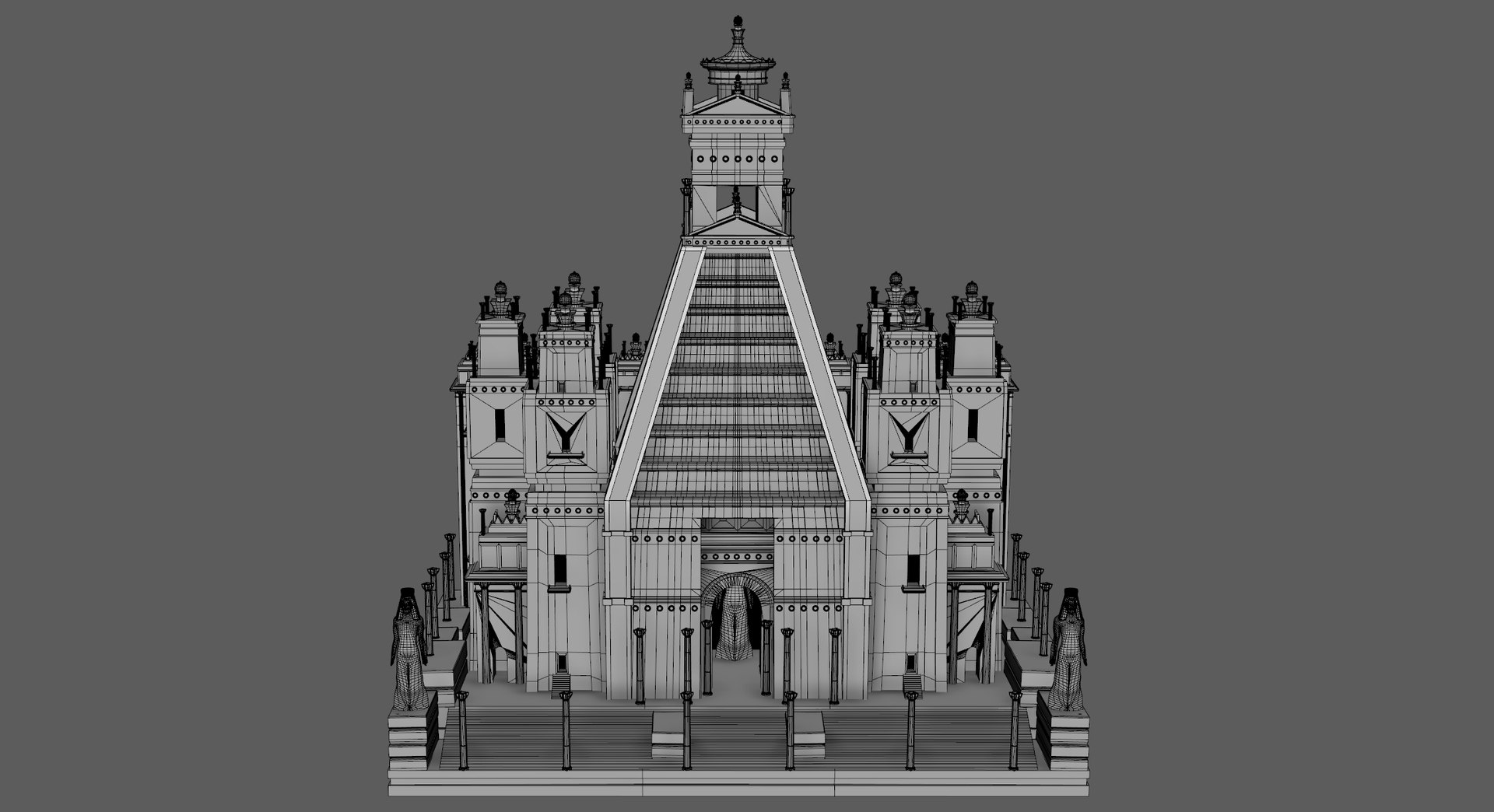 Fantasy Pyramid Temple 3D Model - TurboSquid 2239667