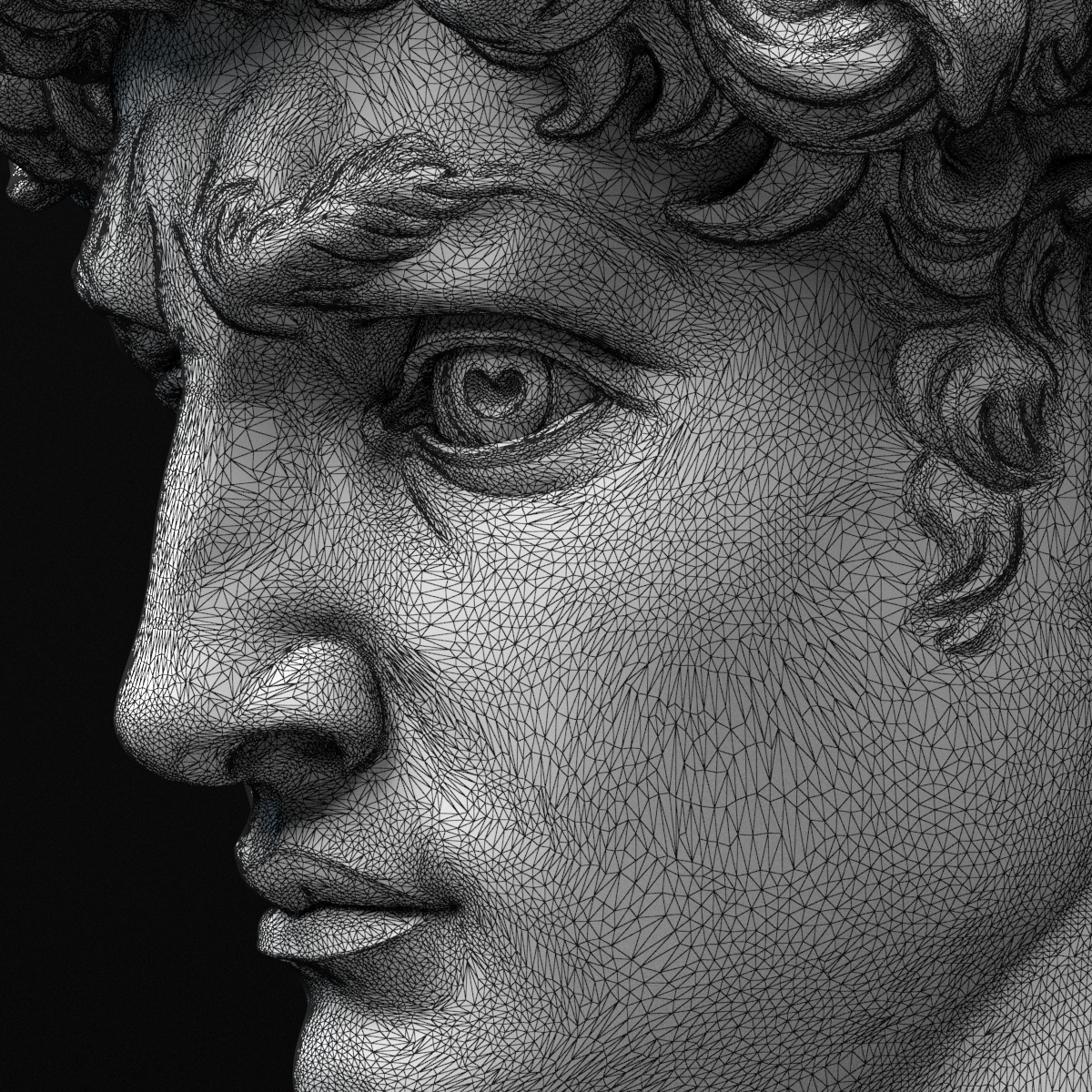 david statue michelangelo 3d obj
