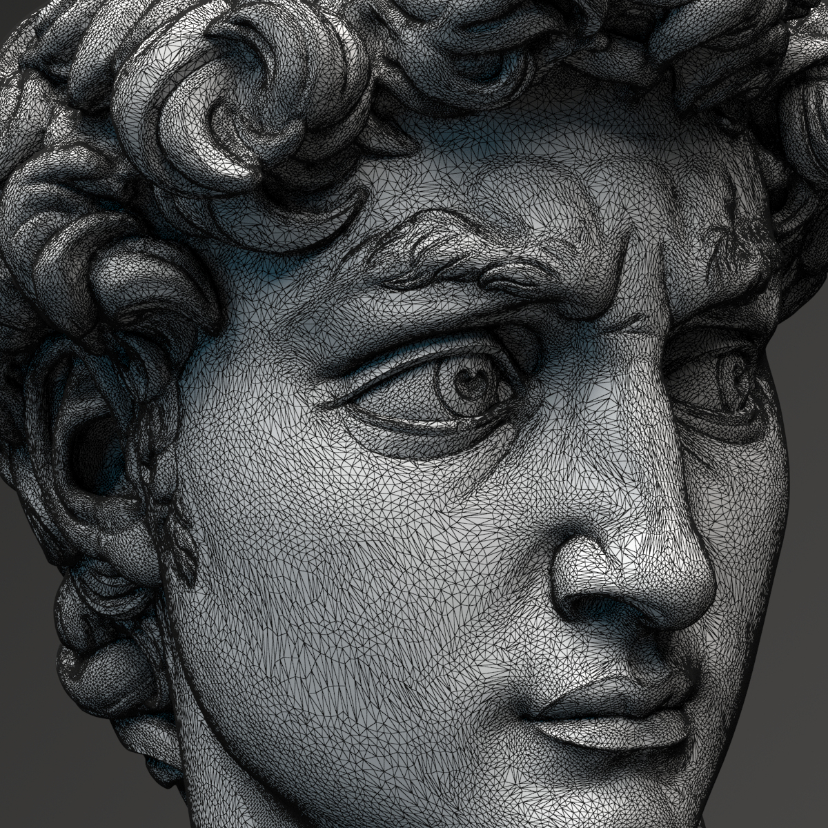 david statue michelangelo 3d obj