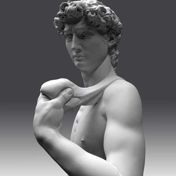 david statue michelangelo 3d obj