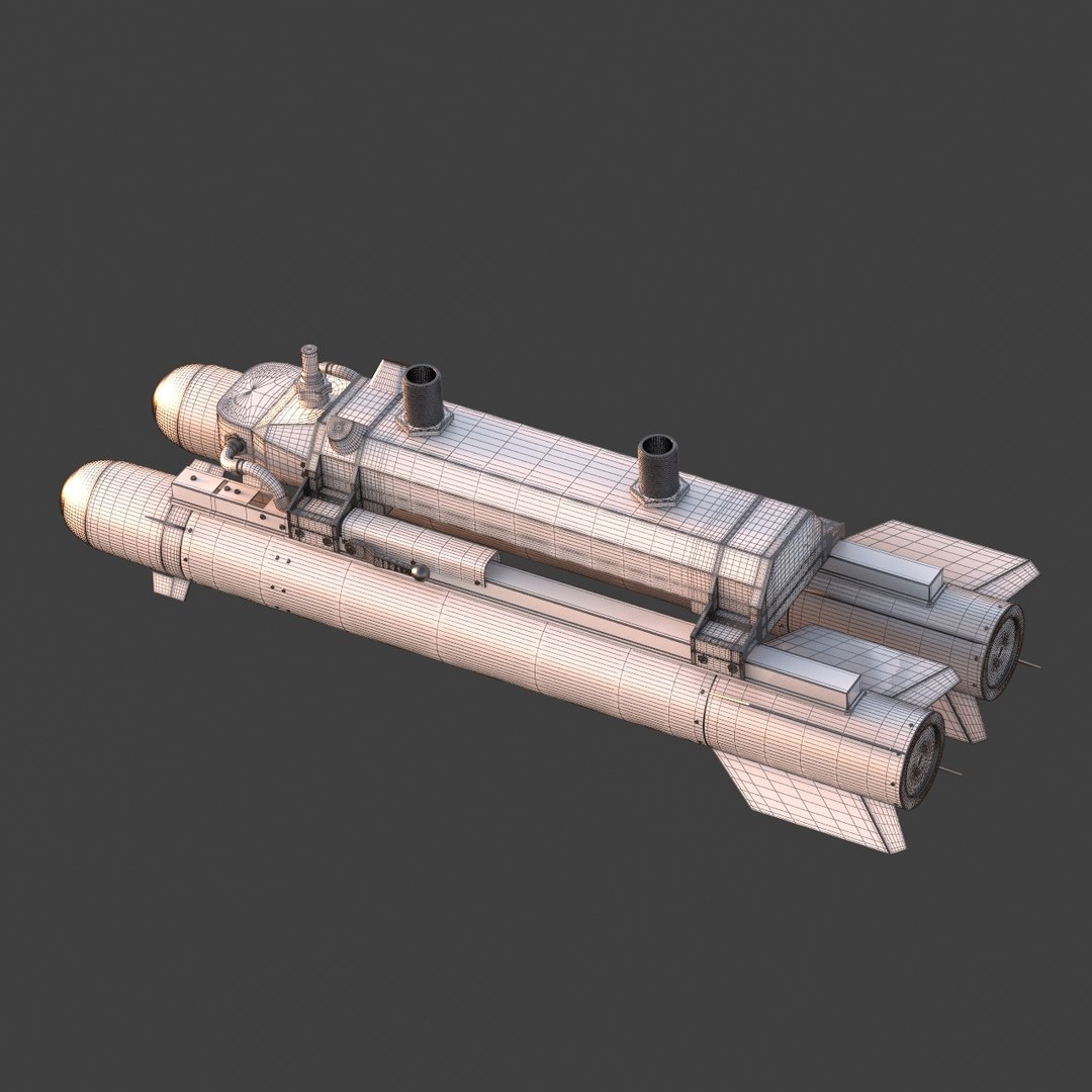 3d Hellfire Ii Missile Model