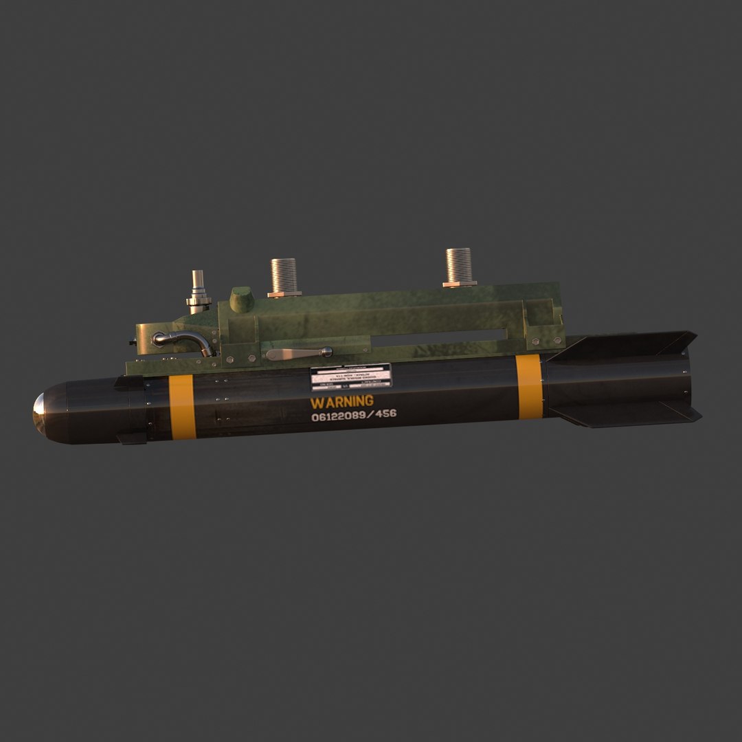 3d Hellfire Ii Missile Model