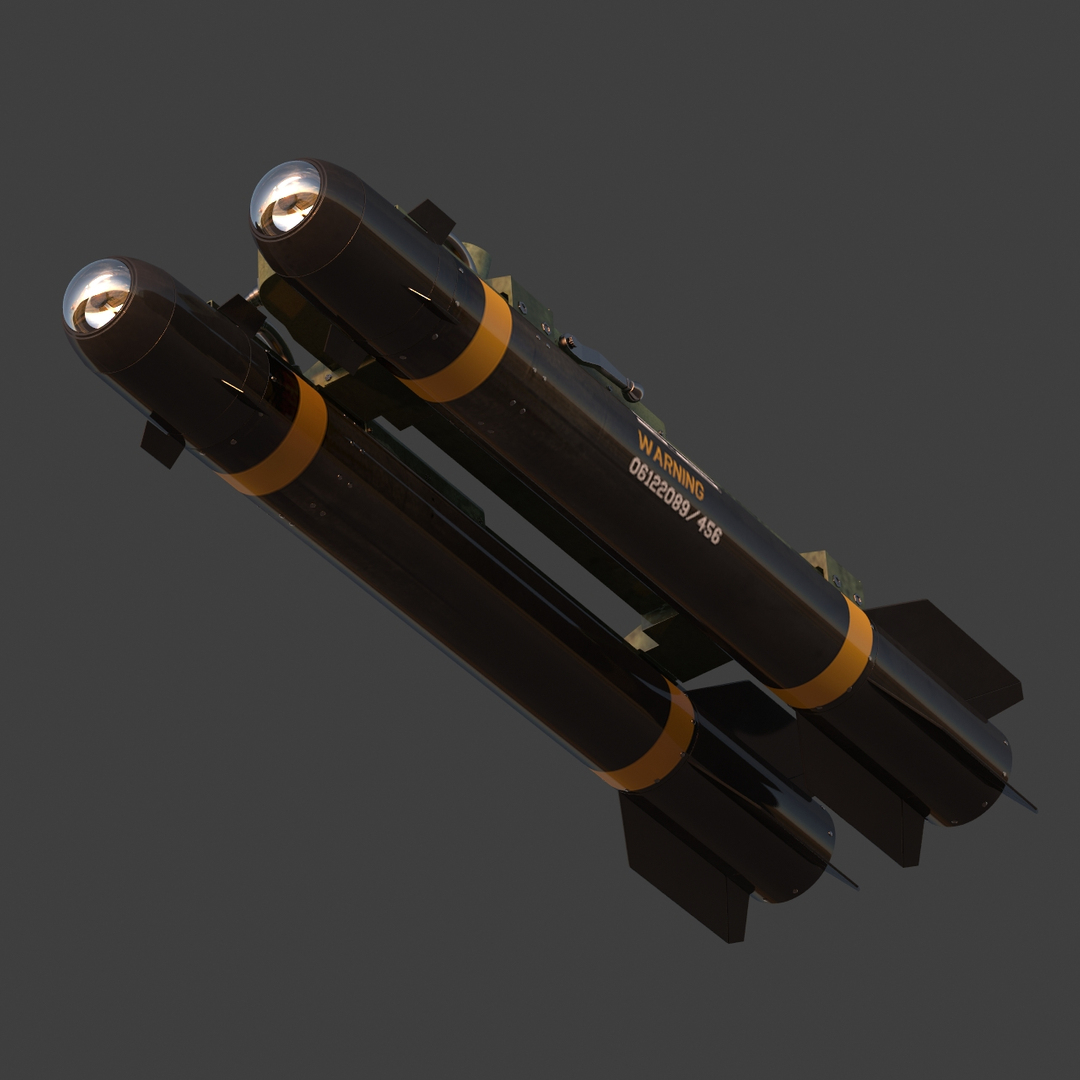3d hellfire ii missile model