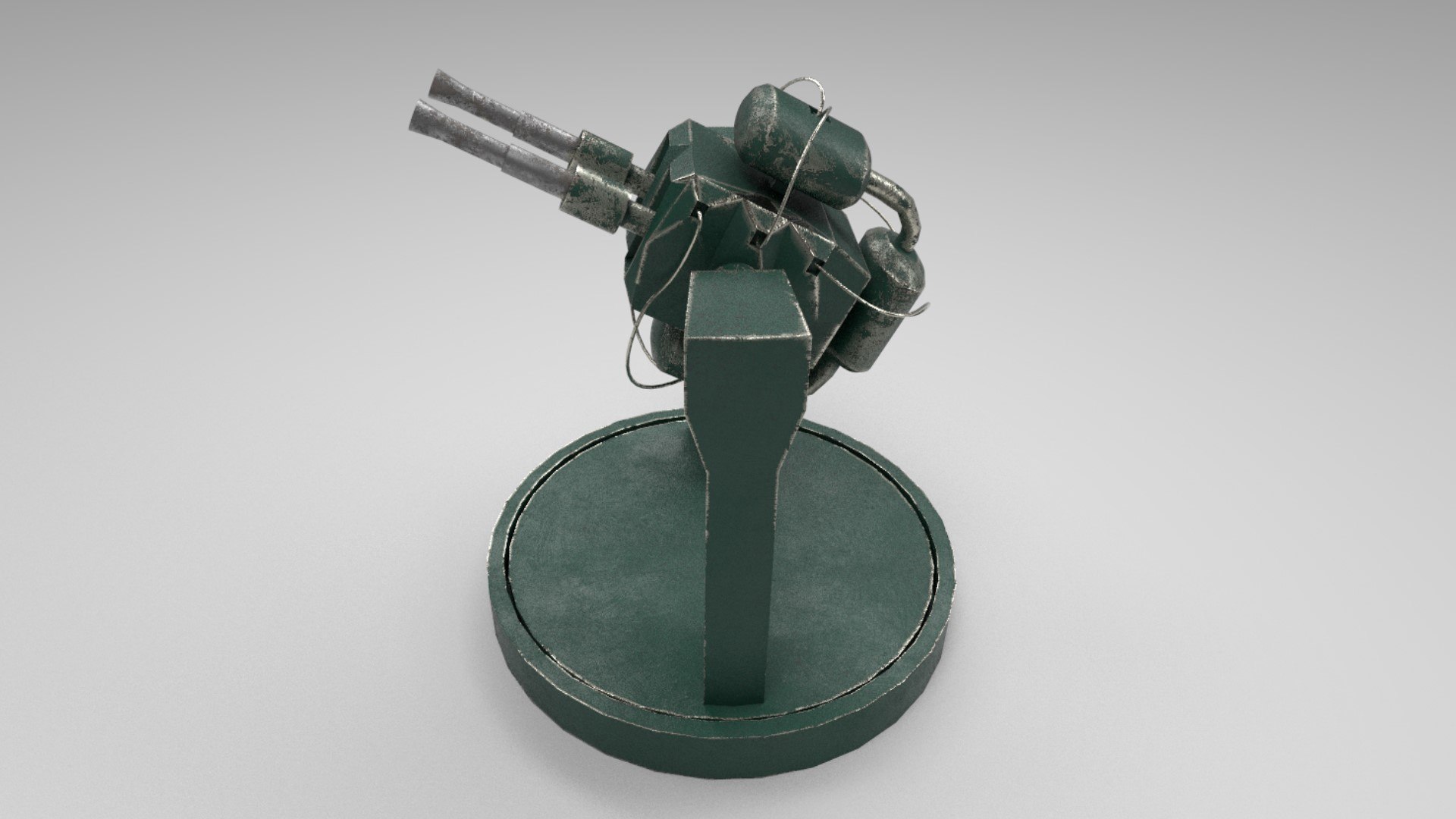 Turret Animation 3D Model - TurboSquid 1650617