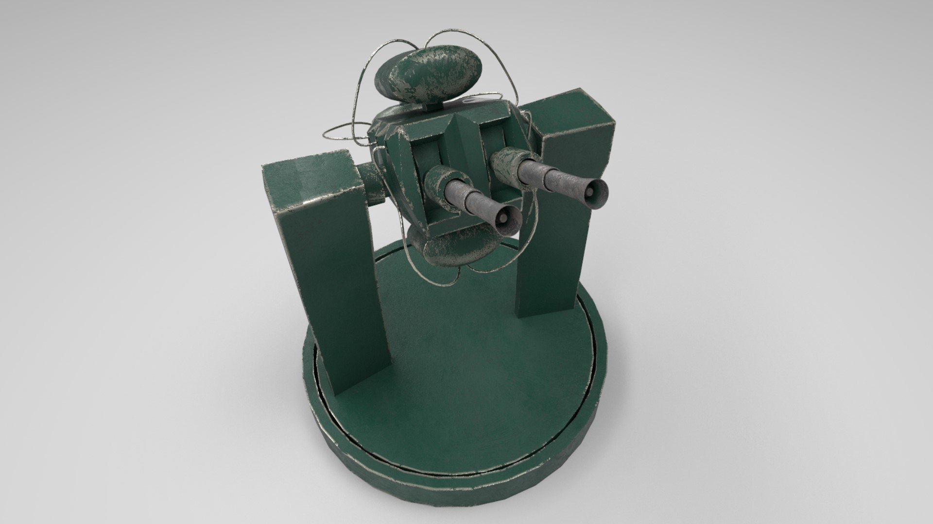 Turret Animation 3D Model - TurboSquid 1650617