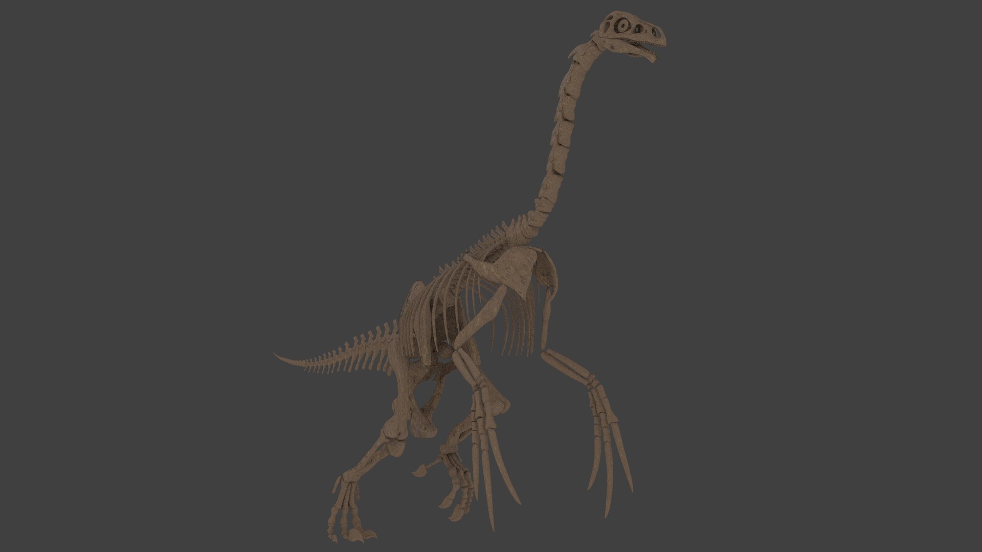 3D therizinosaurus skeleton model - TurboSquid 1192584